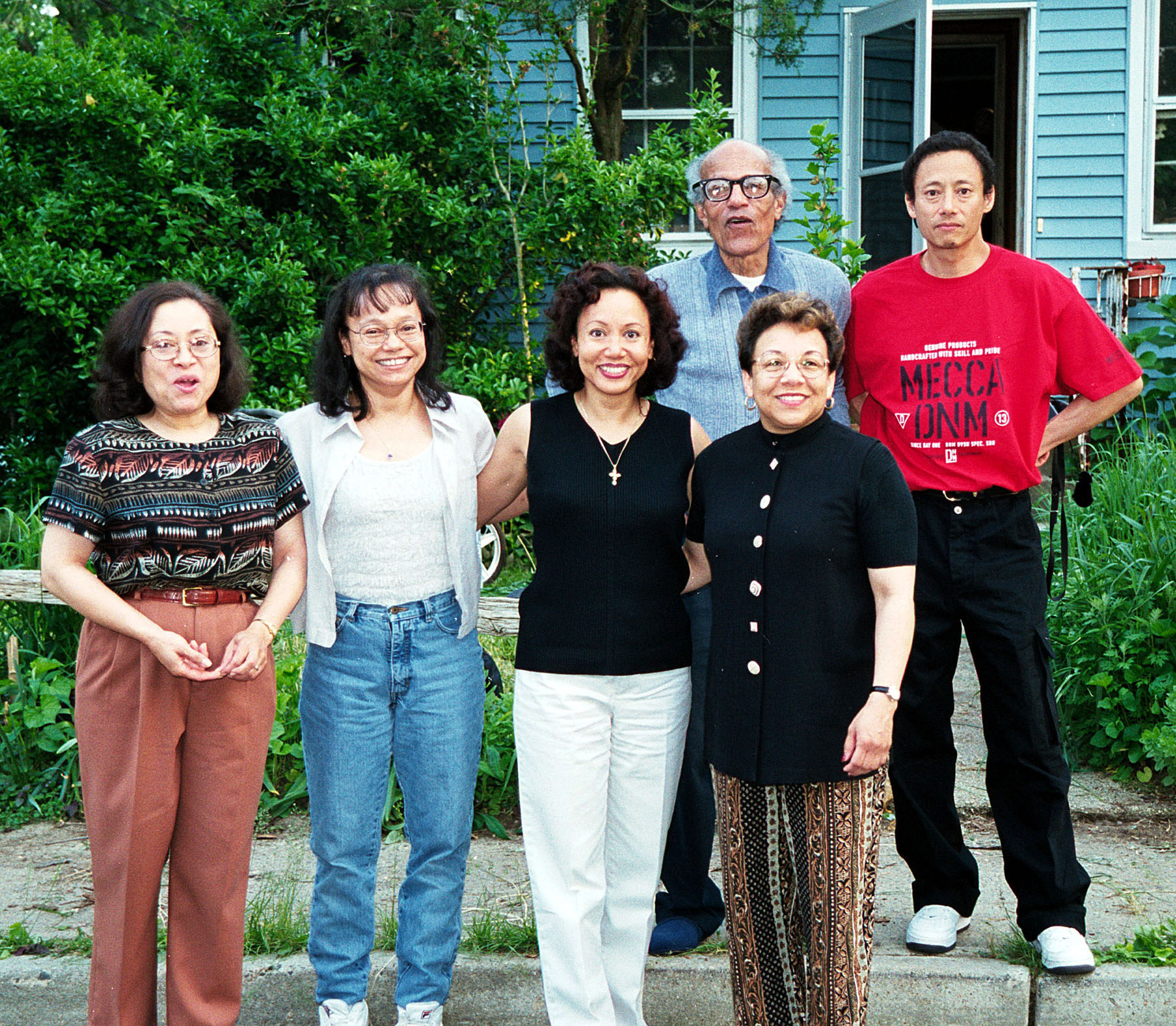 Navy Dr. (Cmdr.) Linda A. Murakata (third from left) poses with her ...