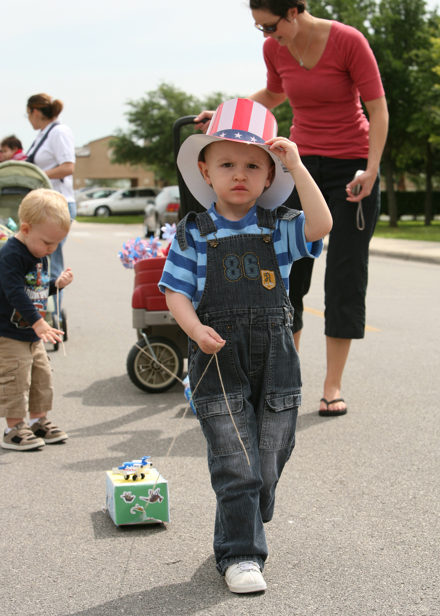 Month of the Military Child shoebox parade