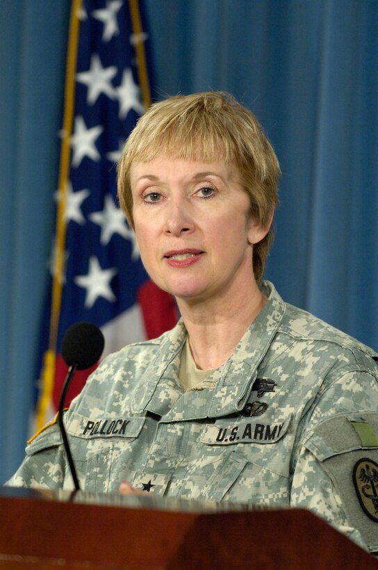 Army Maj. Gen. Gale S. Pollock, commander, U.S. Army Medical Command ...