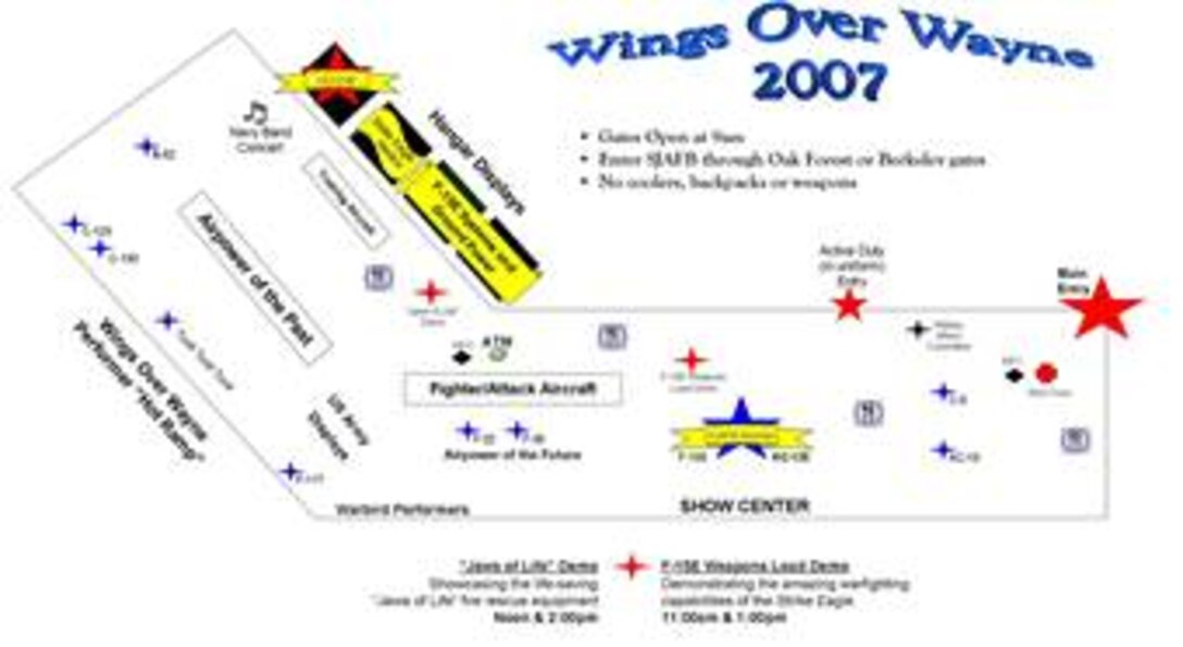 Air show layout