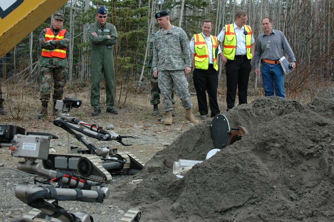 Joint Force Alaska evaluate Unmanned Ground Vehicles during hazmat scenario