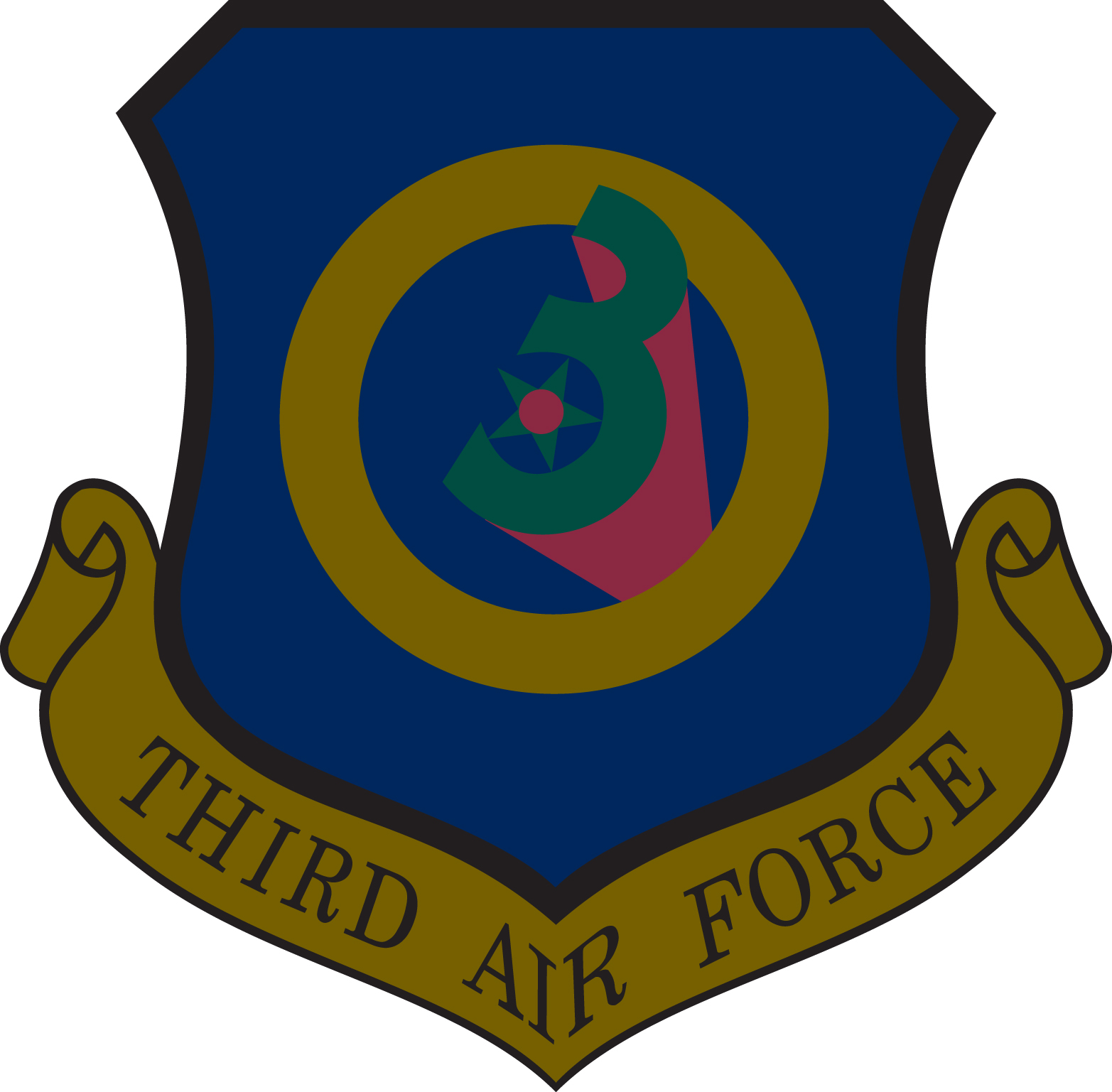 3rd Air Force Shield (Camouflage)