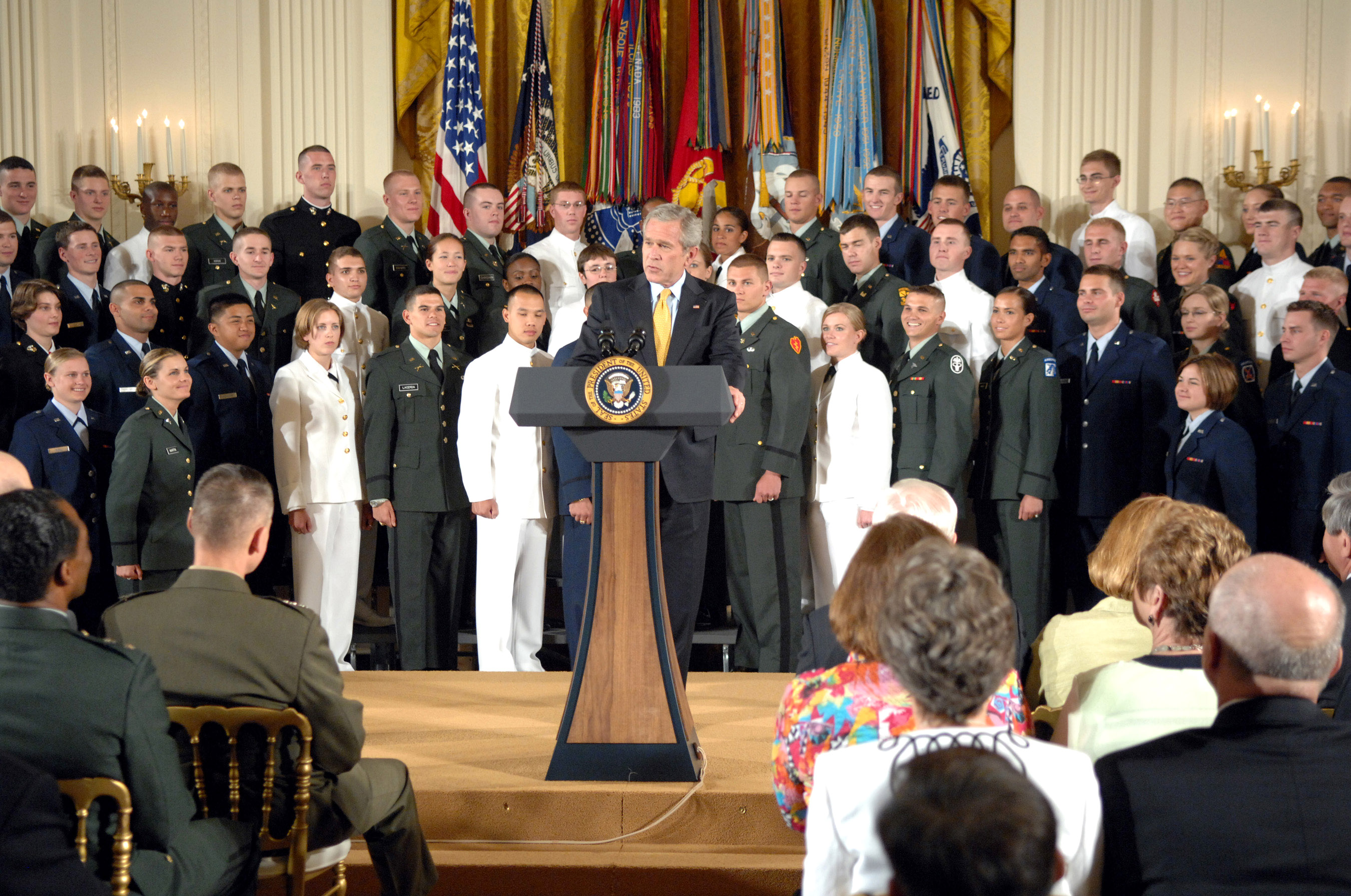 SECDEF administers 1st commissioning oath to ROTC cadets