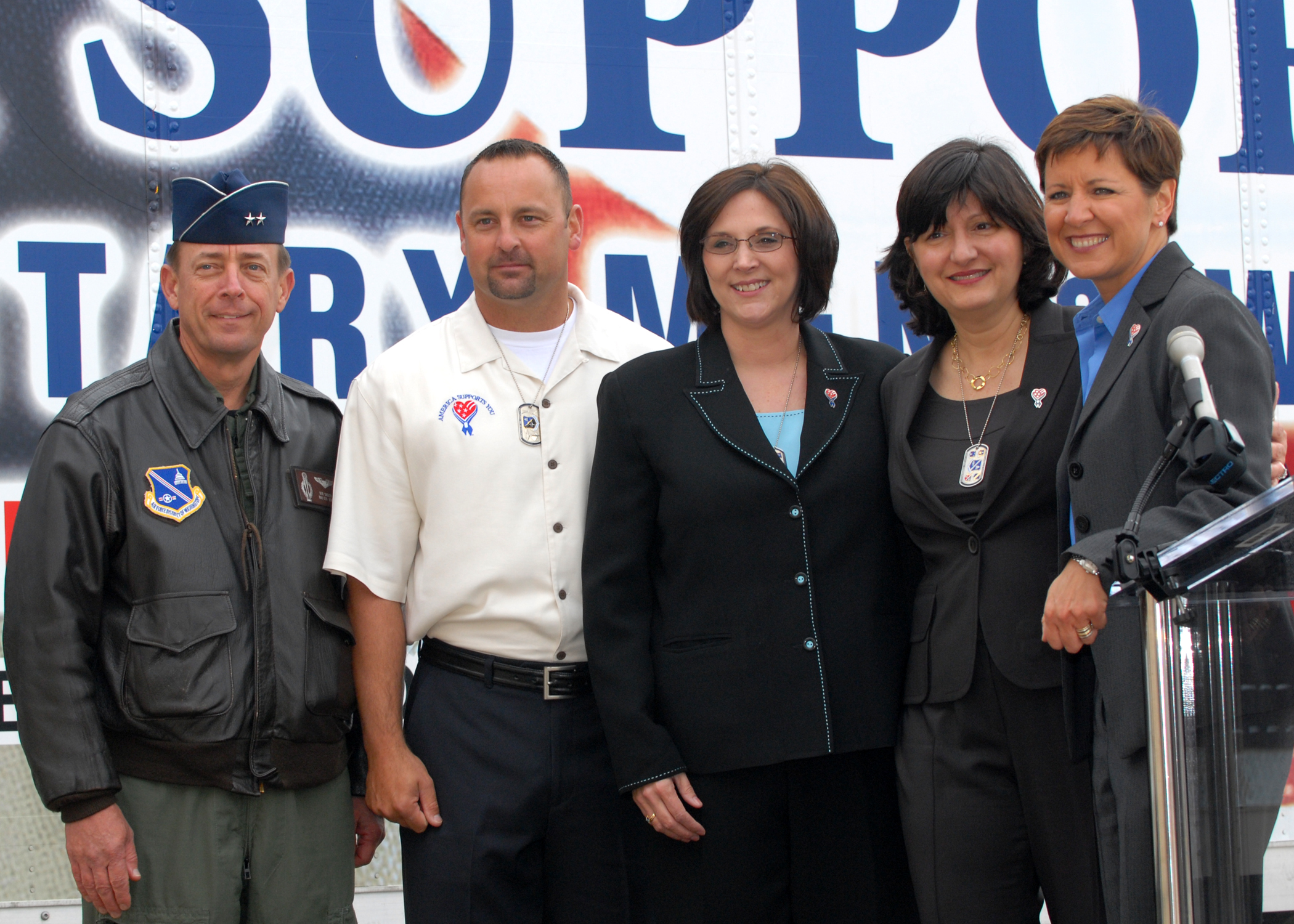 Left to right: Air Force Maj. Gen. Robert Smolen, commander of Air ...