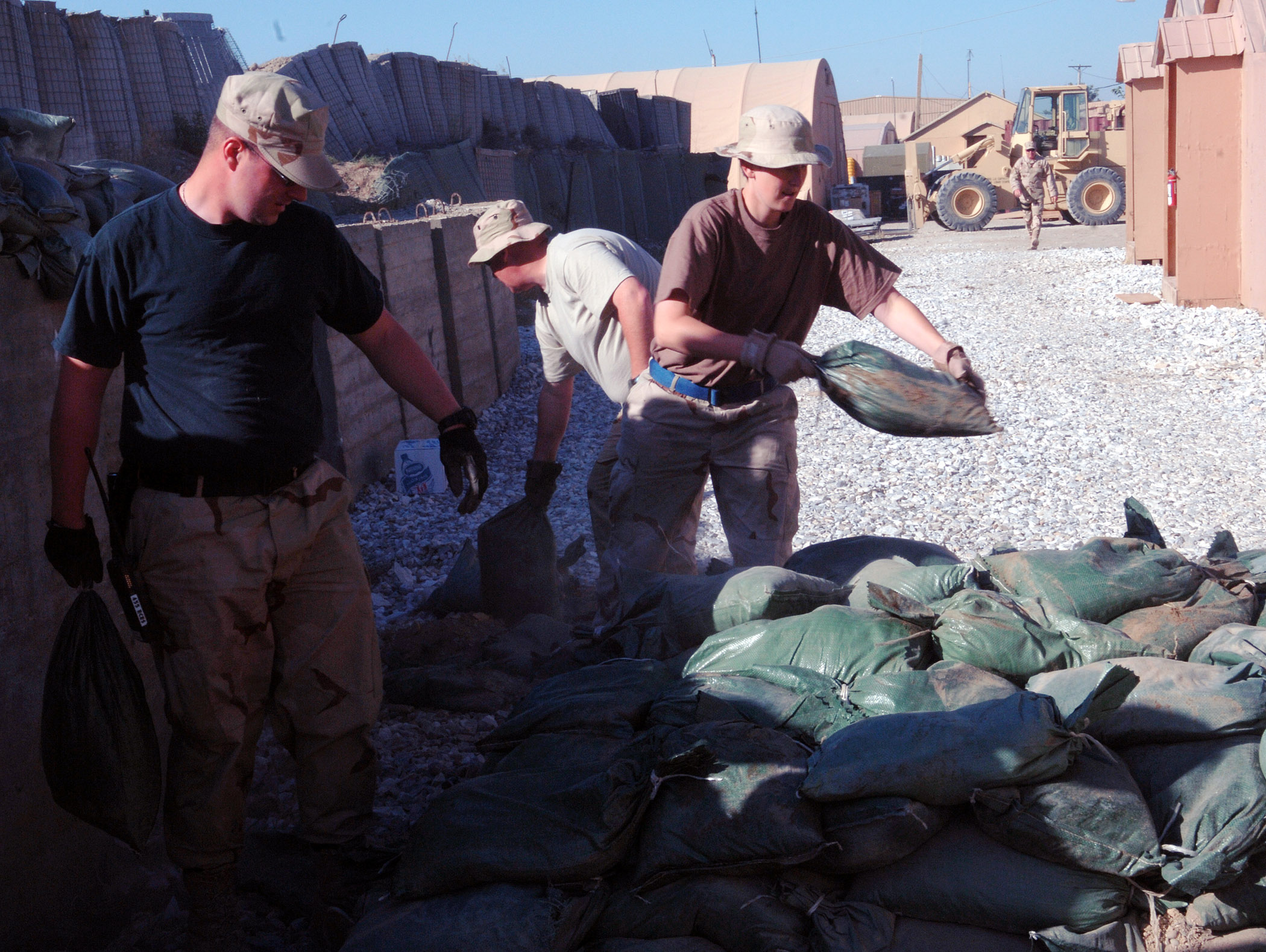 Airmen clean up Camp Cunningham