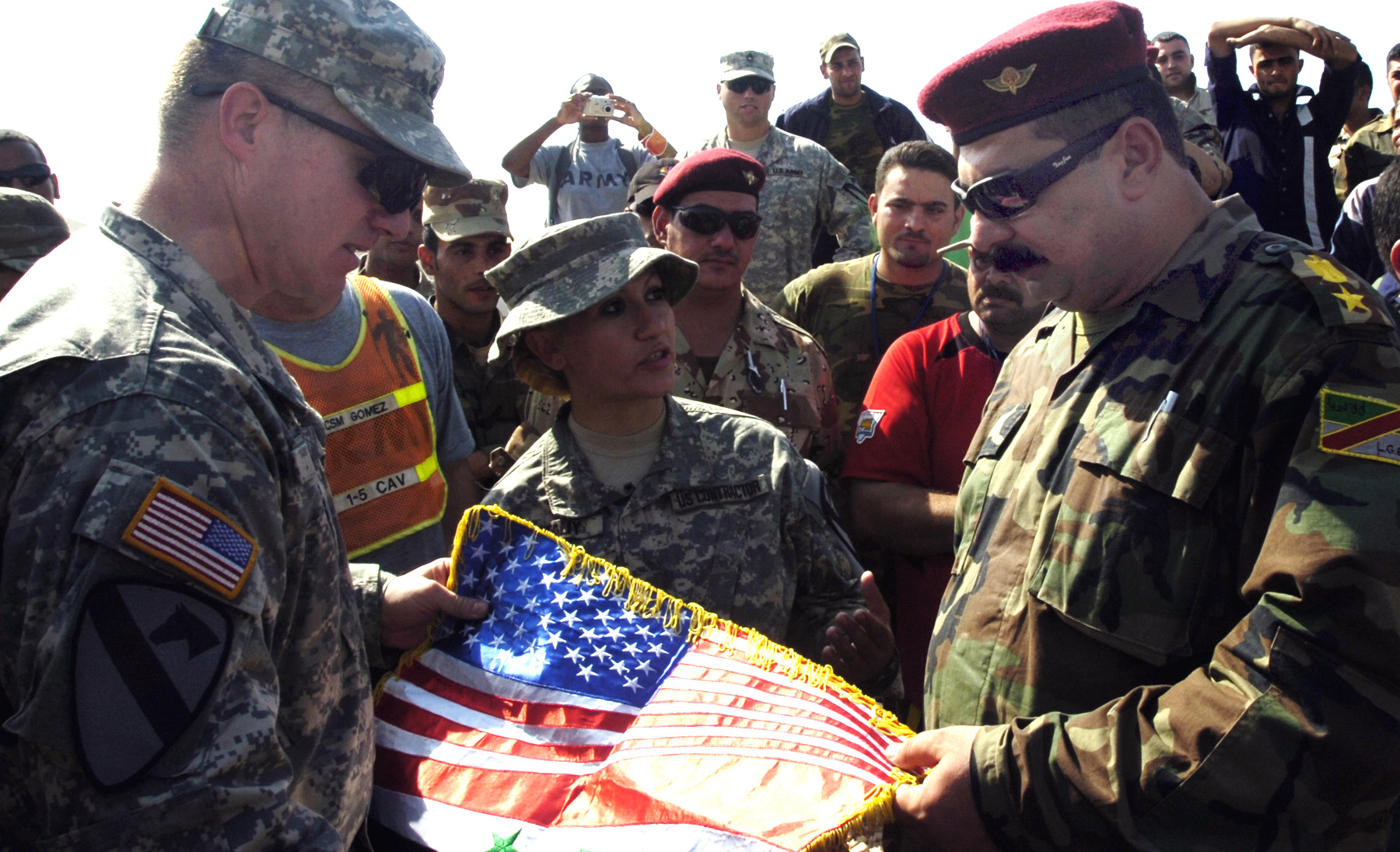 Army Lt. Col. Dale Kuehl, commander of the 1st Battalion, 5th Cavalry ...