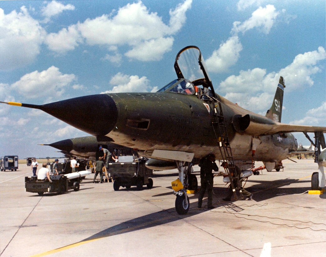 First Reserve F-105 lands at Tinker AFB.