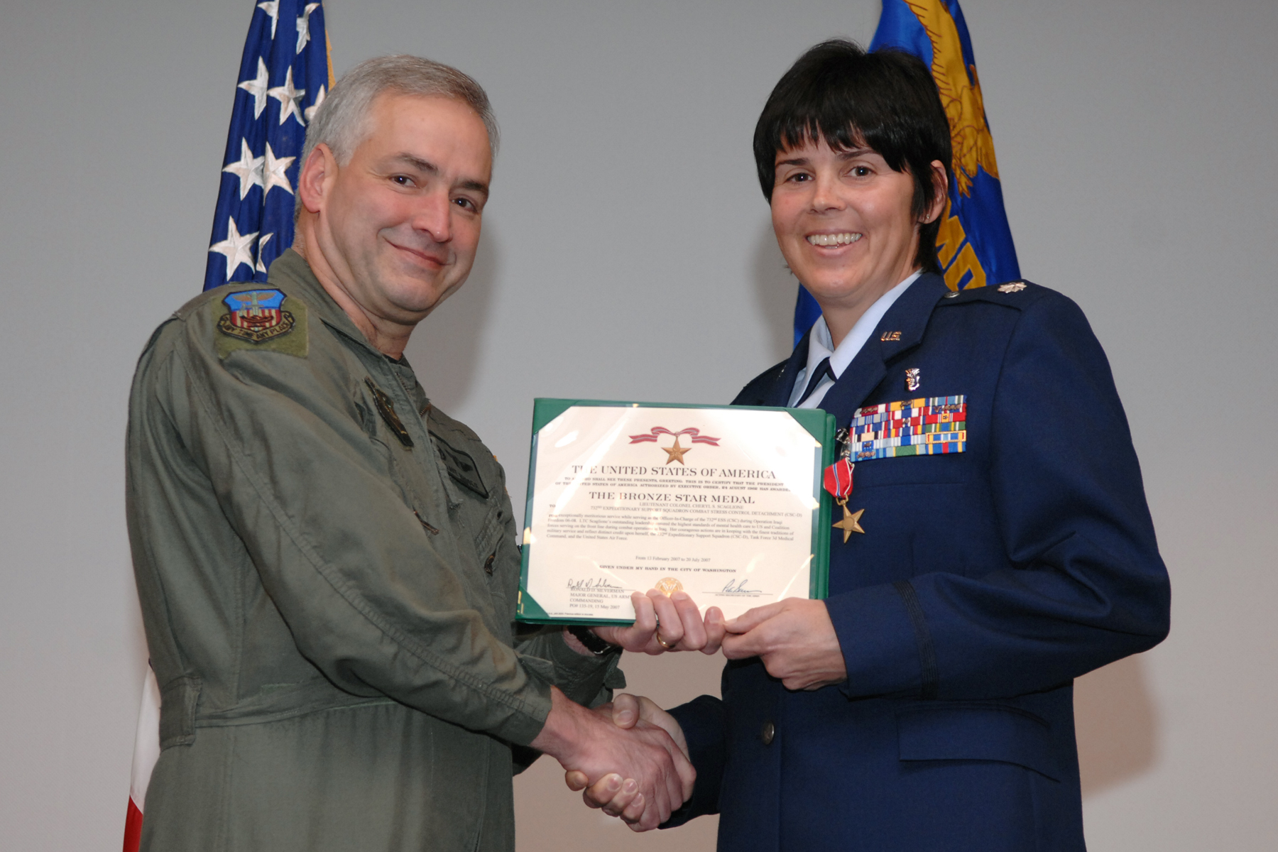 1st SOMDG awards first OIF Bronze Star > Hurlburt Field > Article Display