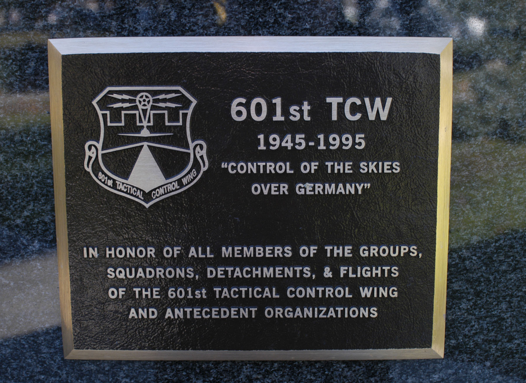 601st TCW memorial