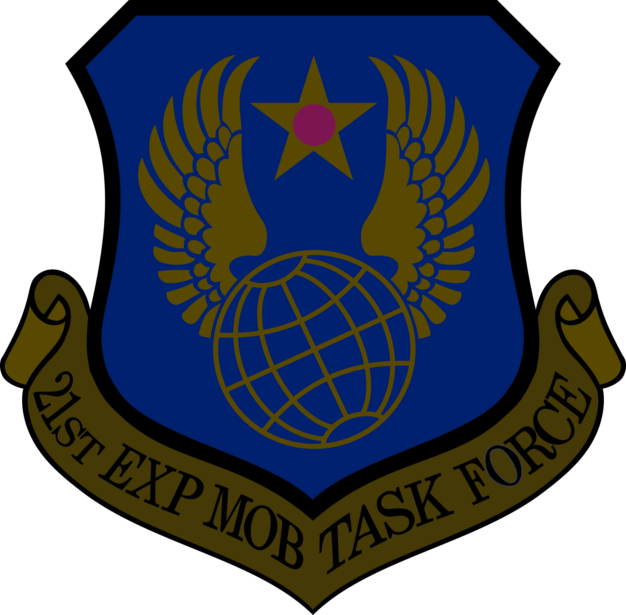 21st Expeditionary Mobility Task Force Shield (Camouflage)