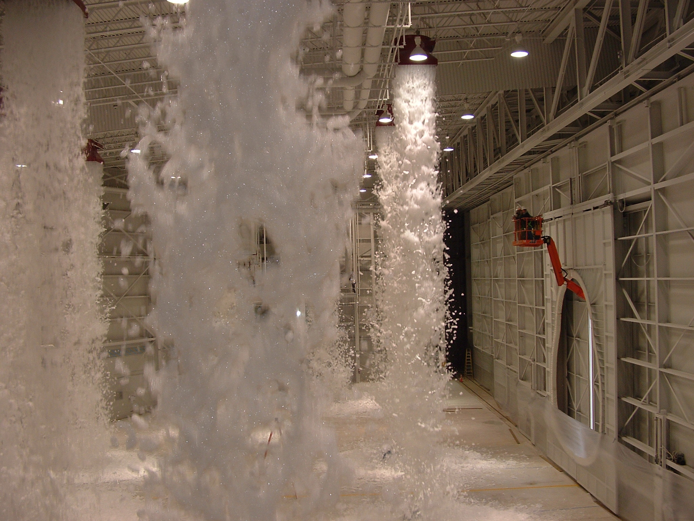 Fire suppression system releases mountains of foam > 445th Airlift Wing ...