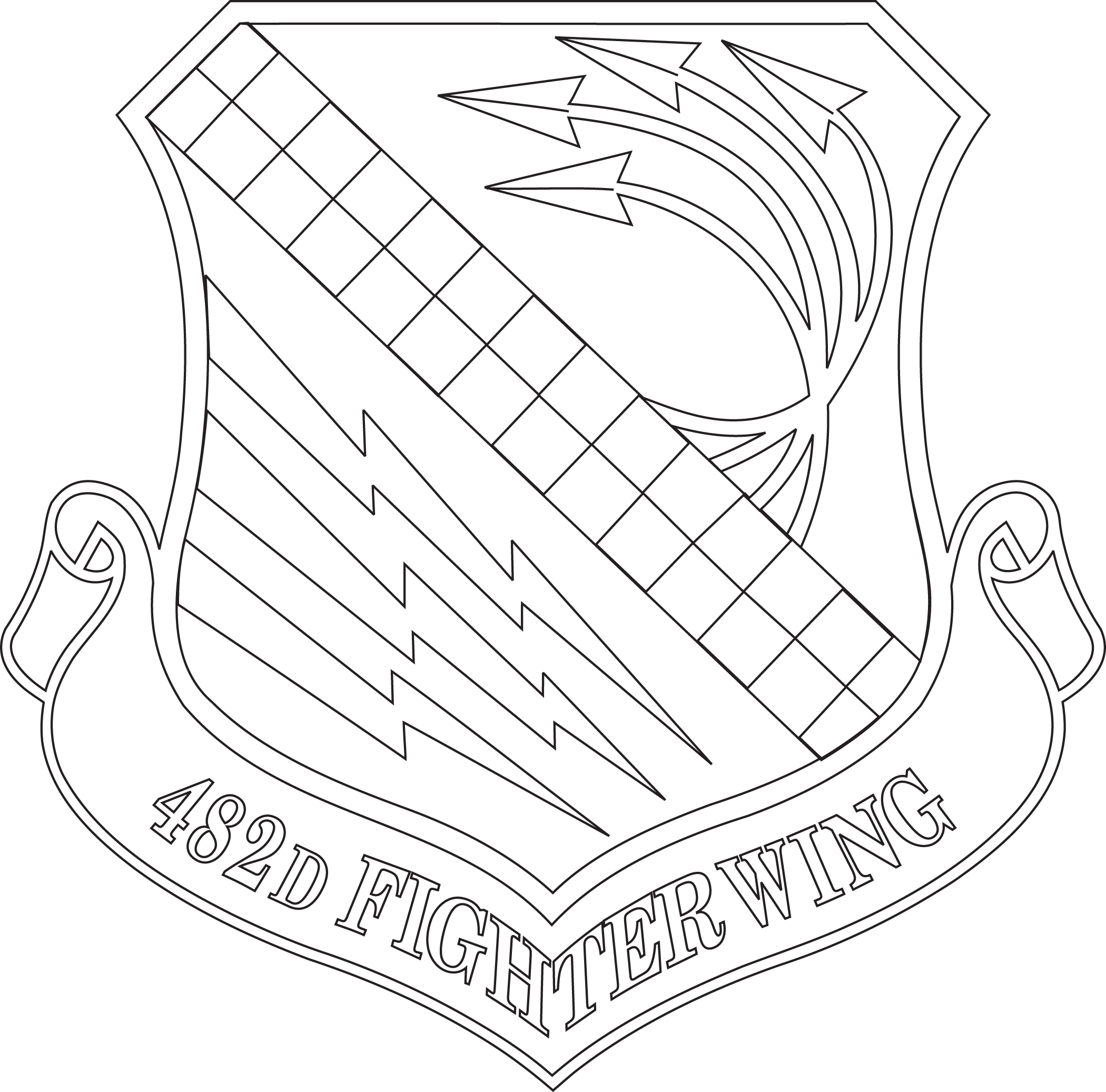 air force insignia coloring pages