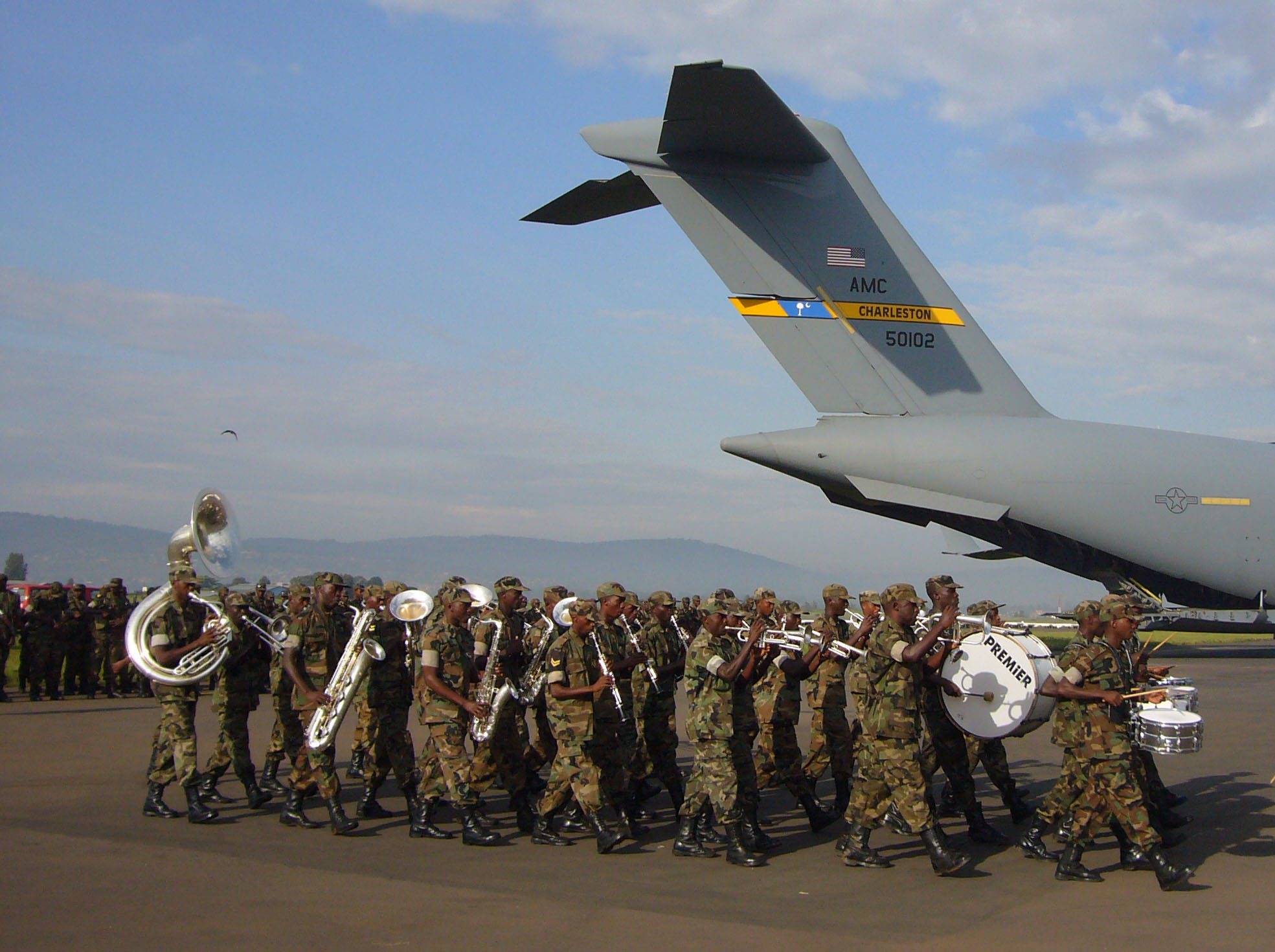 The Rwandan military band
