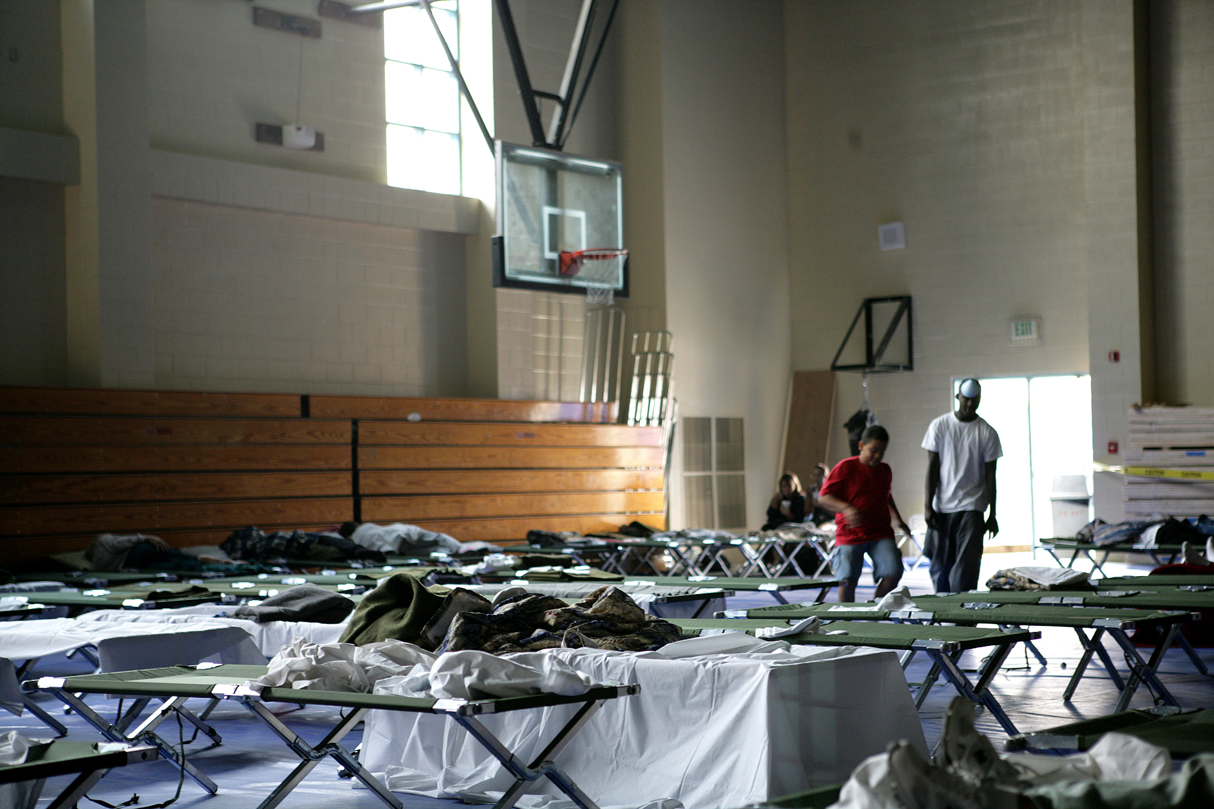 Evacuees from the California wildfires seek refuge in the Camp San ...