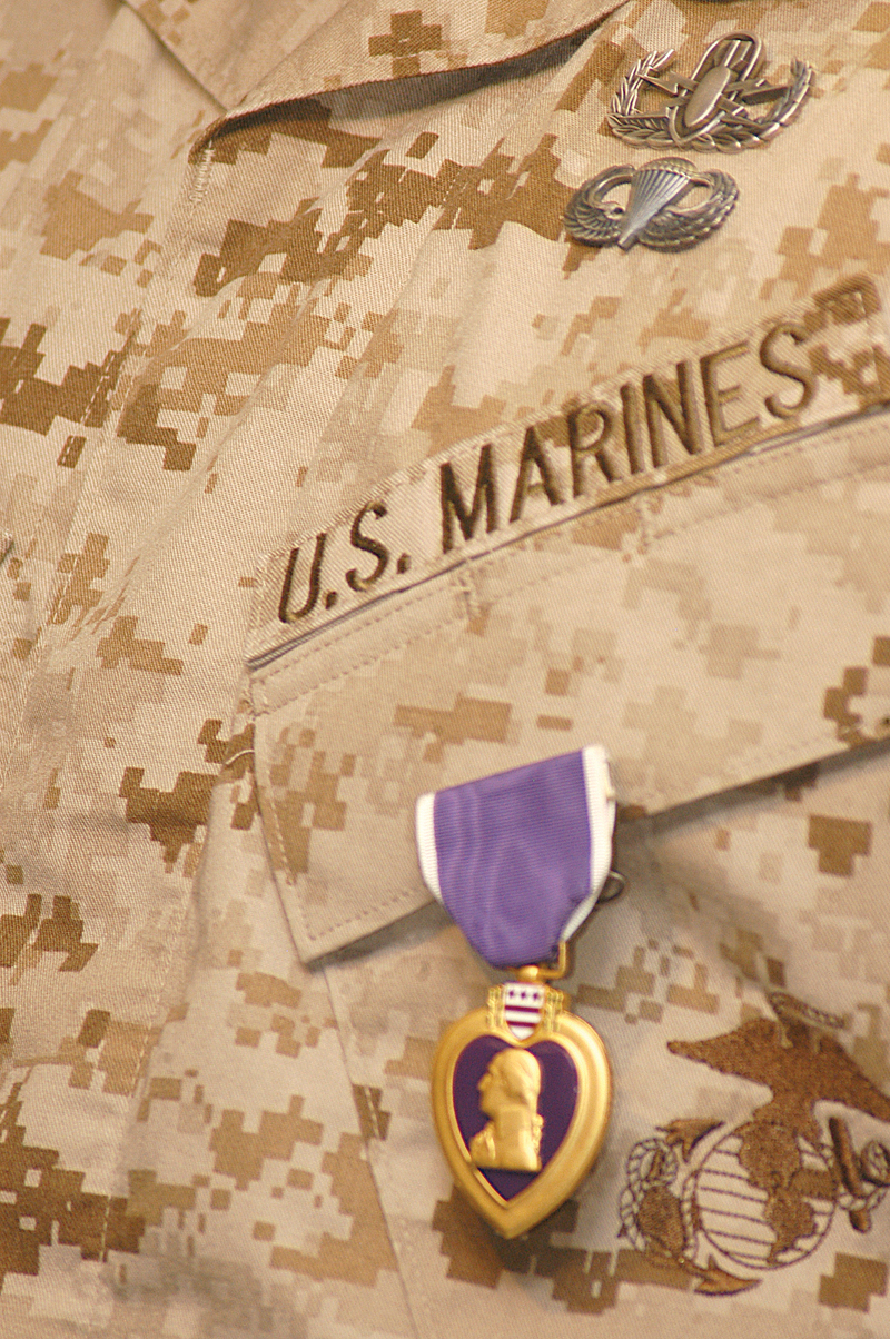 Local Marine given Purple Heart after surviving IED blast > Marine ...