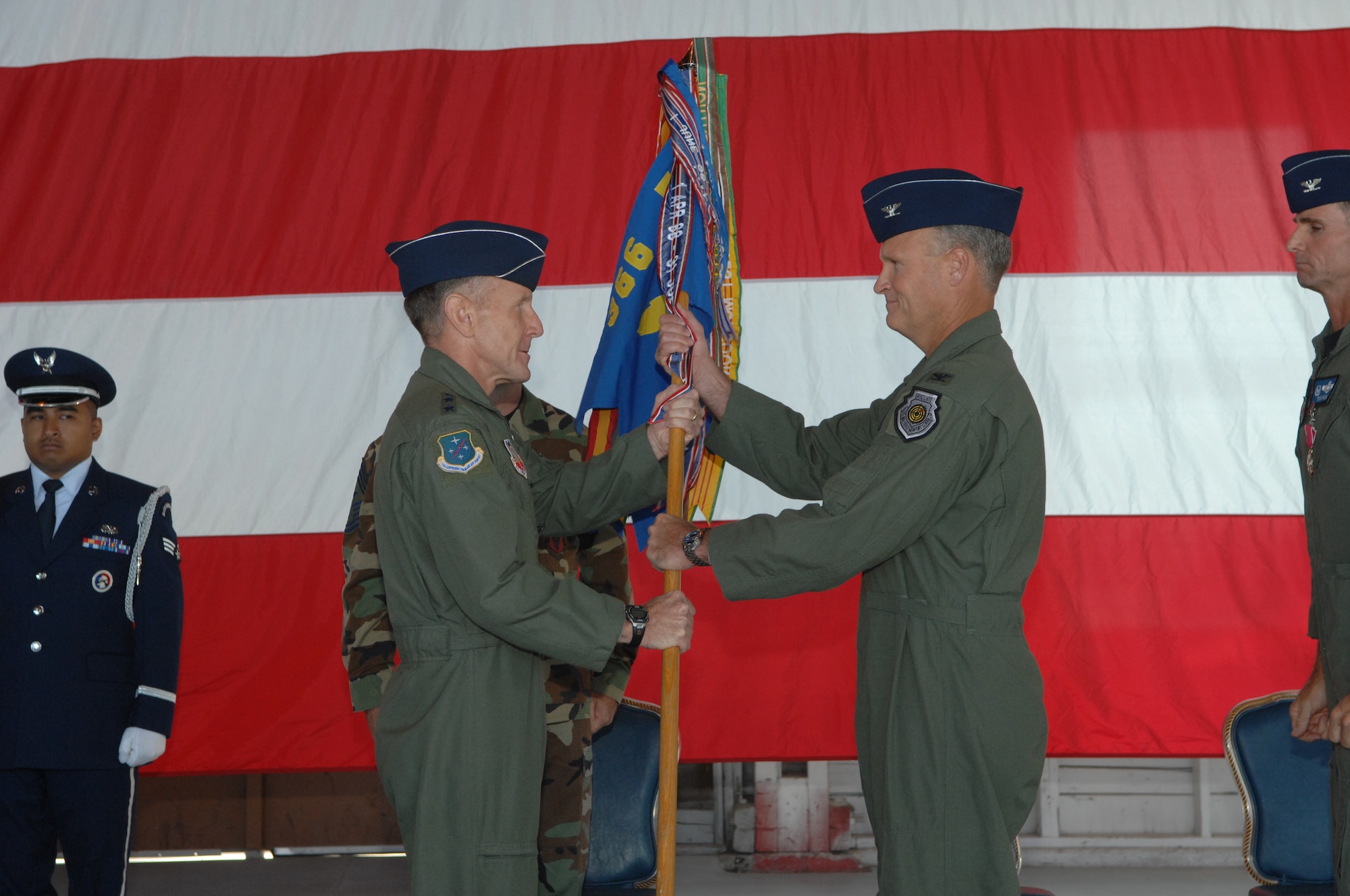 366th Fighter Wing bids farewell to Col. Rock, welcomes Col. Browne ...
