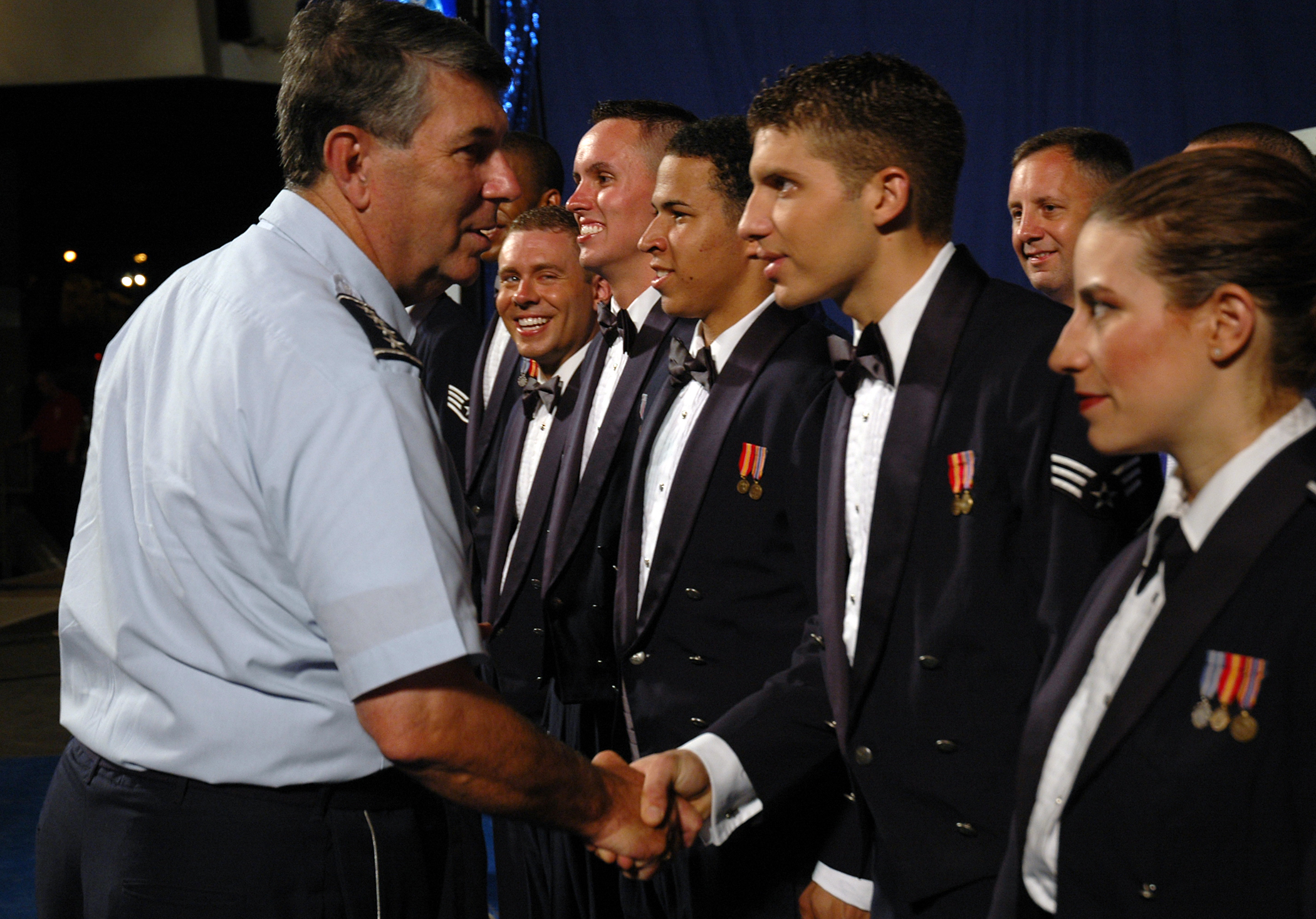 Gen. Hester and Tops in Blue