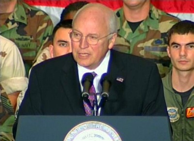 CHENEY ADDRESSES TROOPS