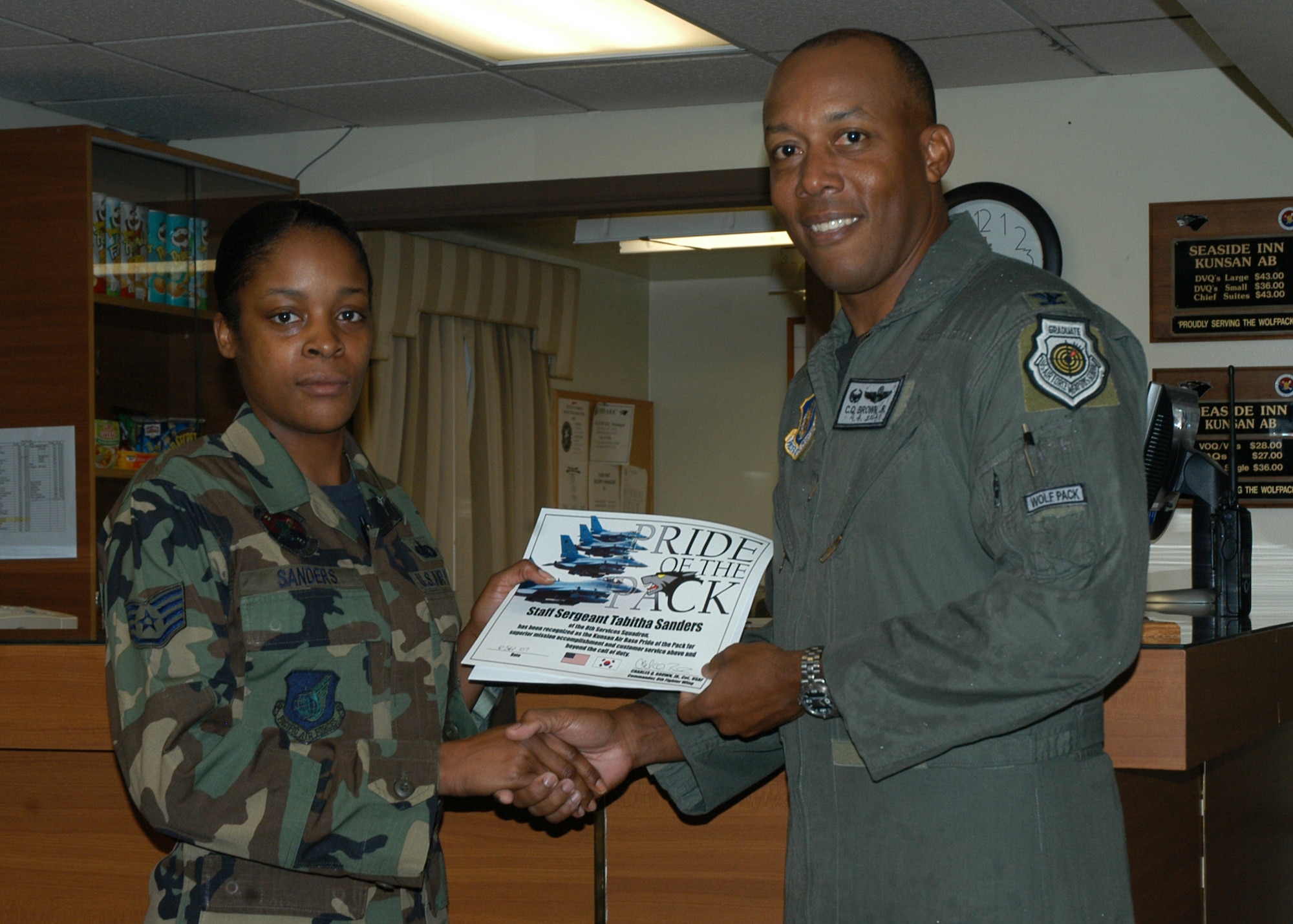 Pride of the Pack: Staff Sergeant Tabitha Sanders > Kunsan Air Base ...