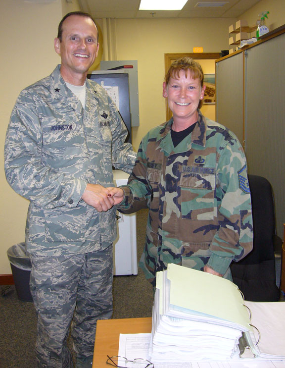 Brig. Gen. Johnston coin