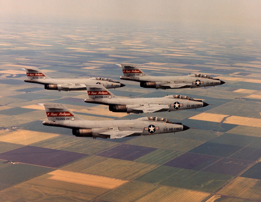 F-101 aircraft flown by the Happy Hooligans of the N.D. Air National ...