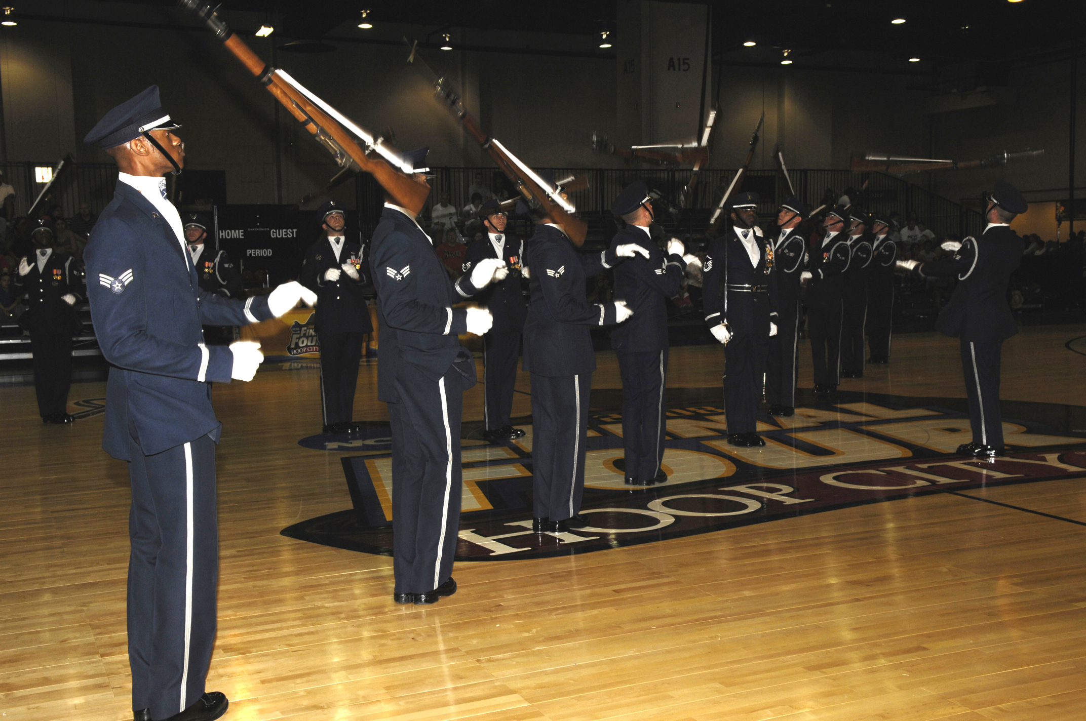 USAF Honor Guard Drill Team performs at NCAA Final Four > Air Force ...