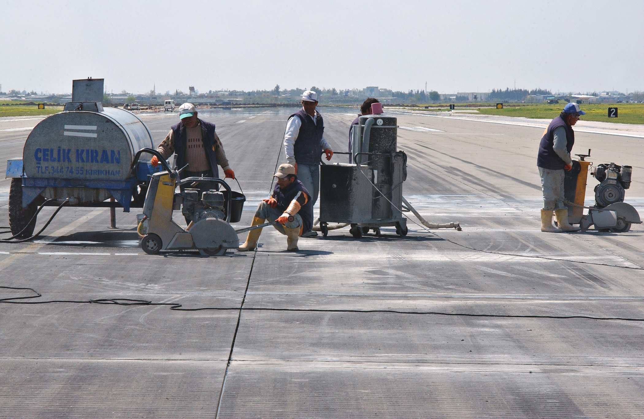 Runway repairs on schedule