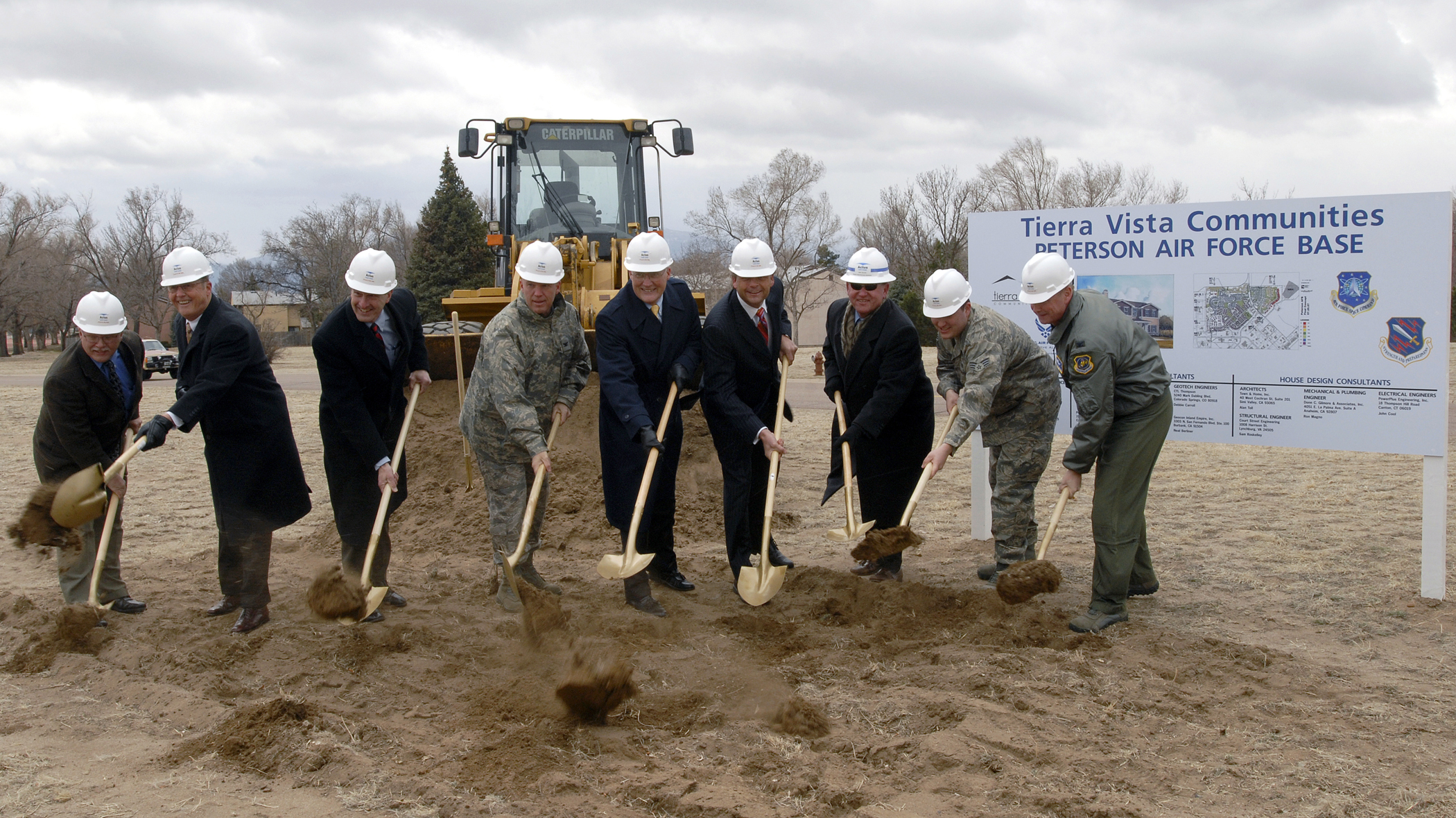 Peterson breaks ground on first of new houses > Peterson and Schriever ...