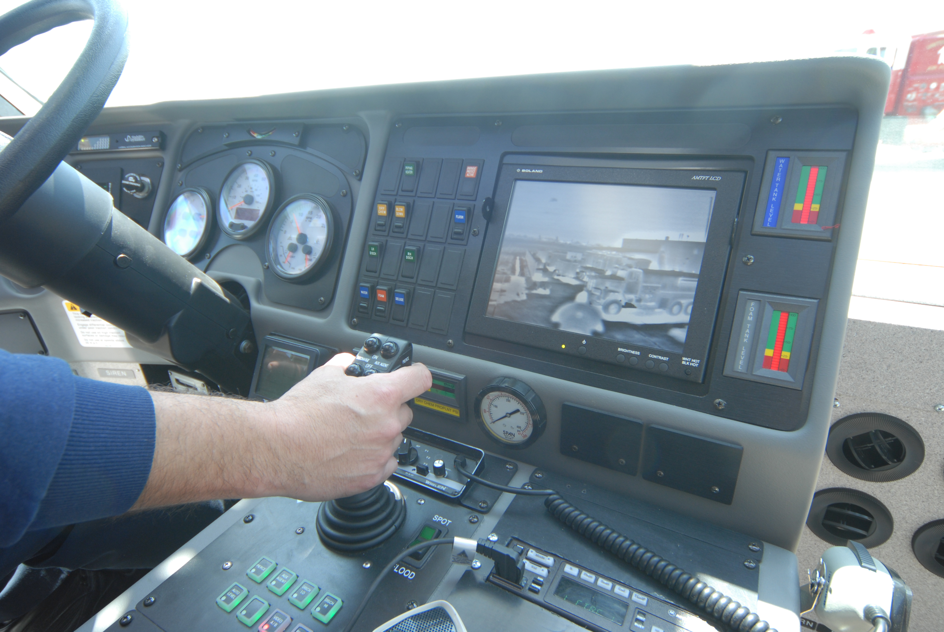 Cutting edge: Base firefighters give new aircraft rescue truck high ...