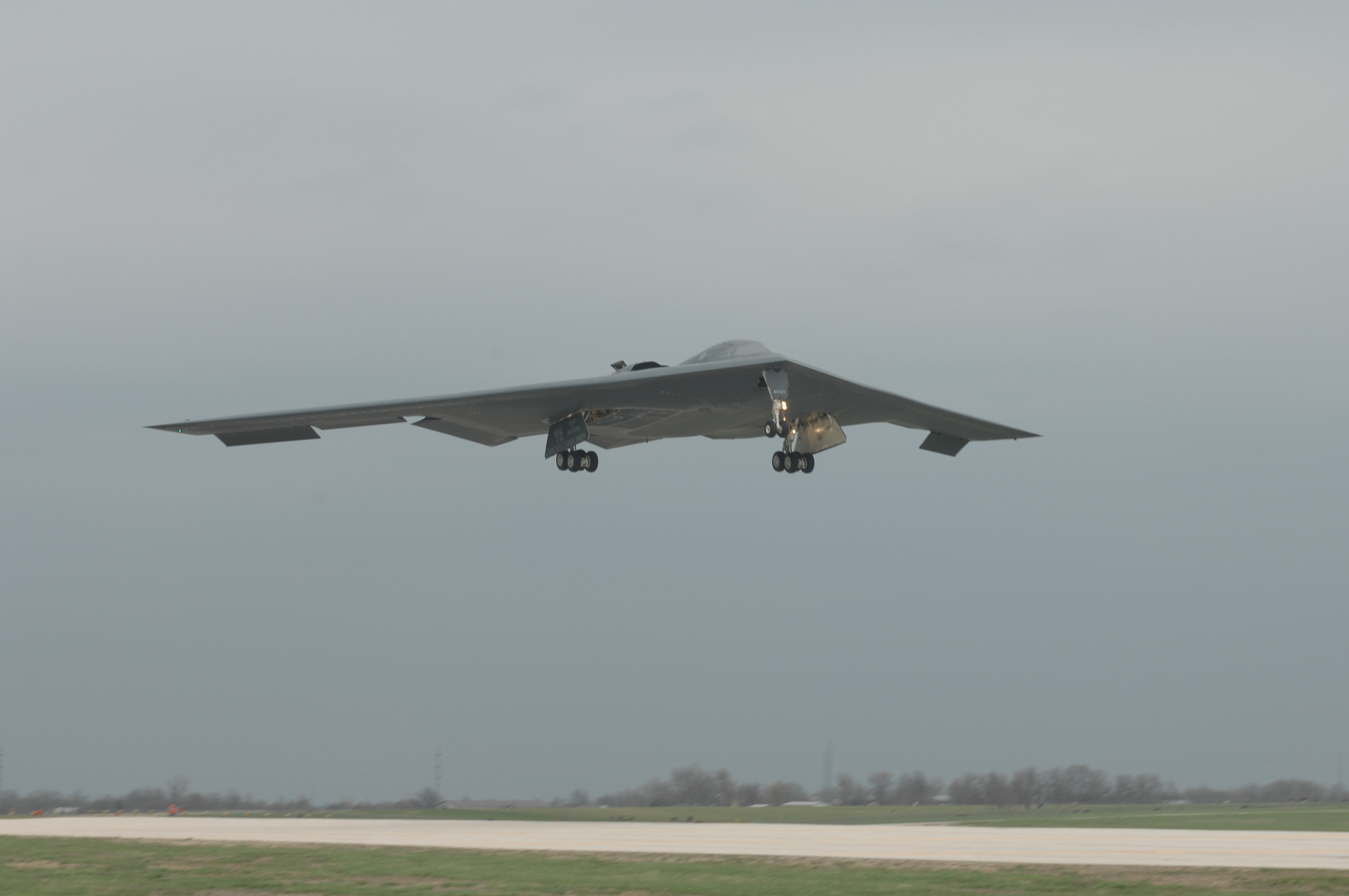 The B-2 returned to flying