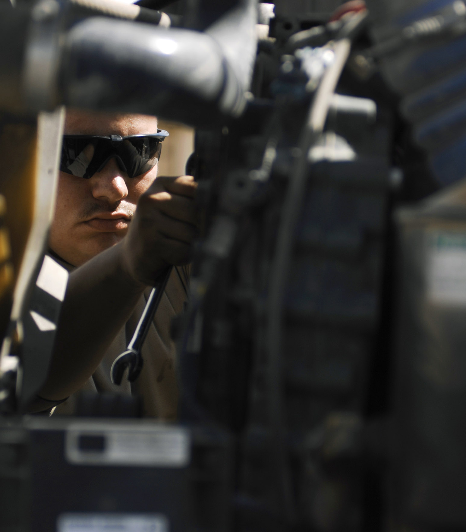 Airmen supporting the Army Support Line-Haul Convoy movements in and ...