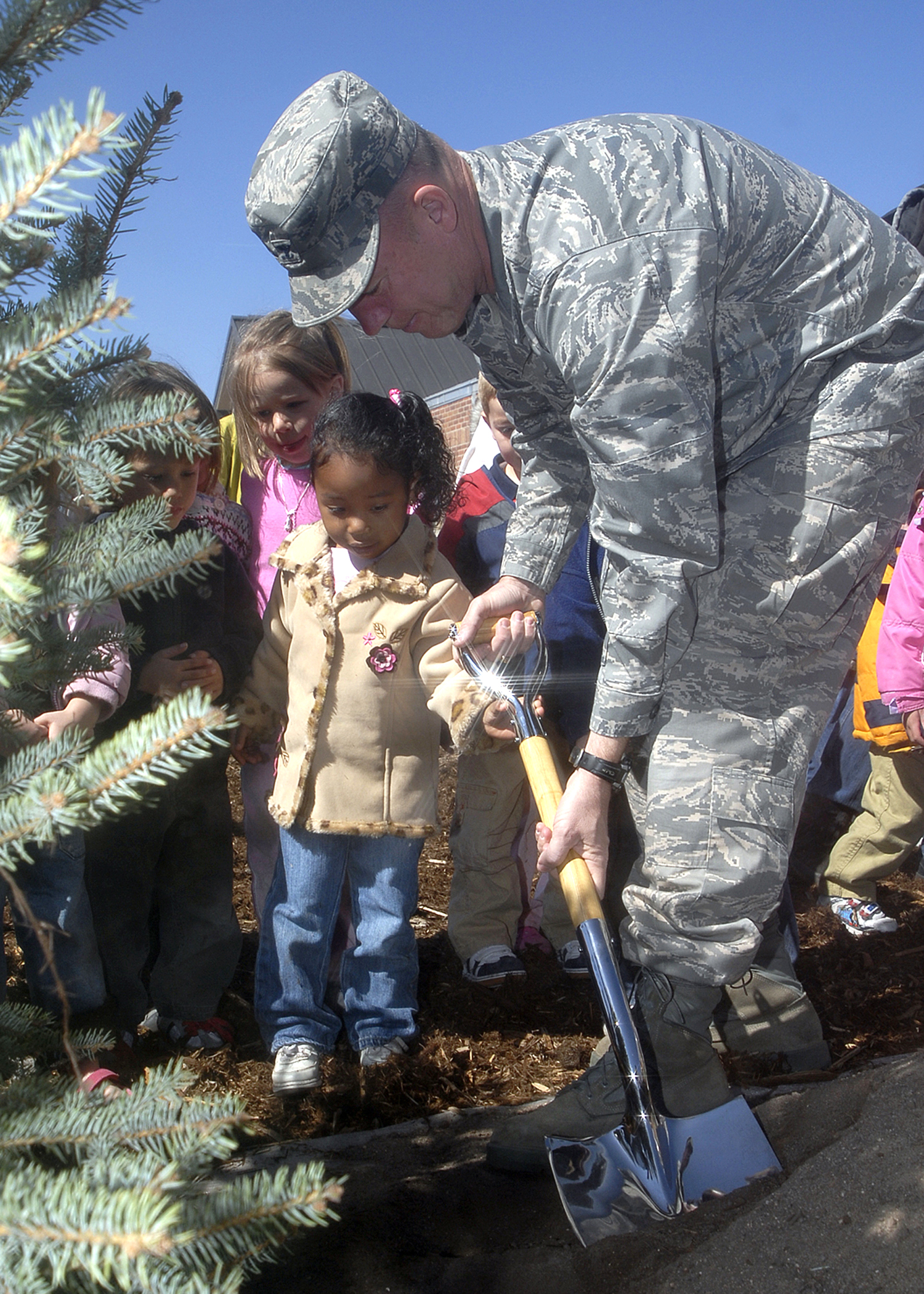Base plants trees for Arbor Day > Peterson and Schriever Space Force ...