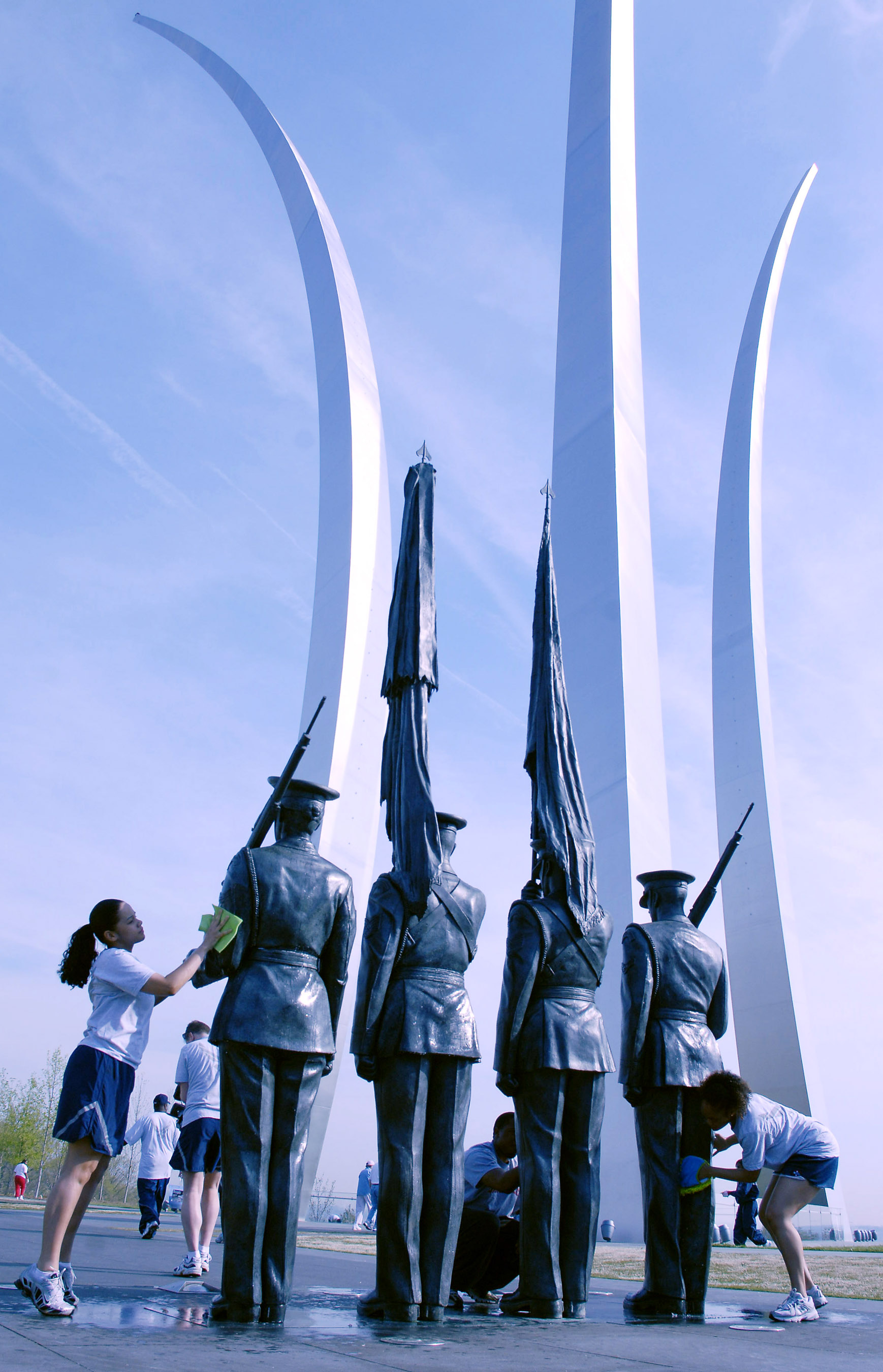 Sprucing up the Air Force Memorial