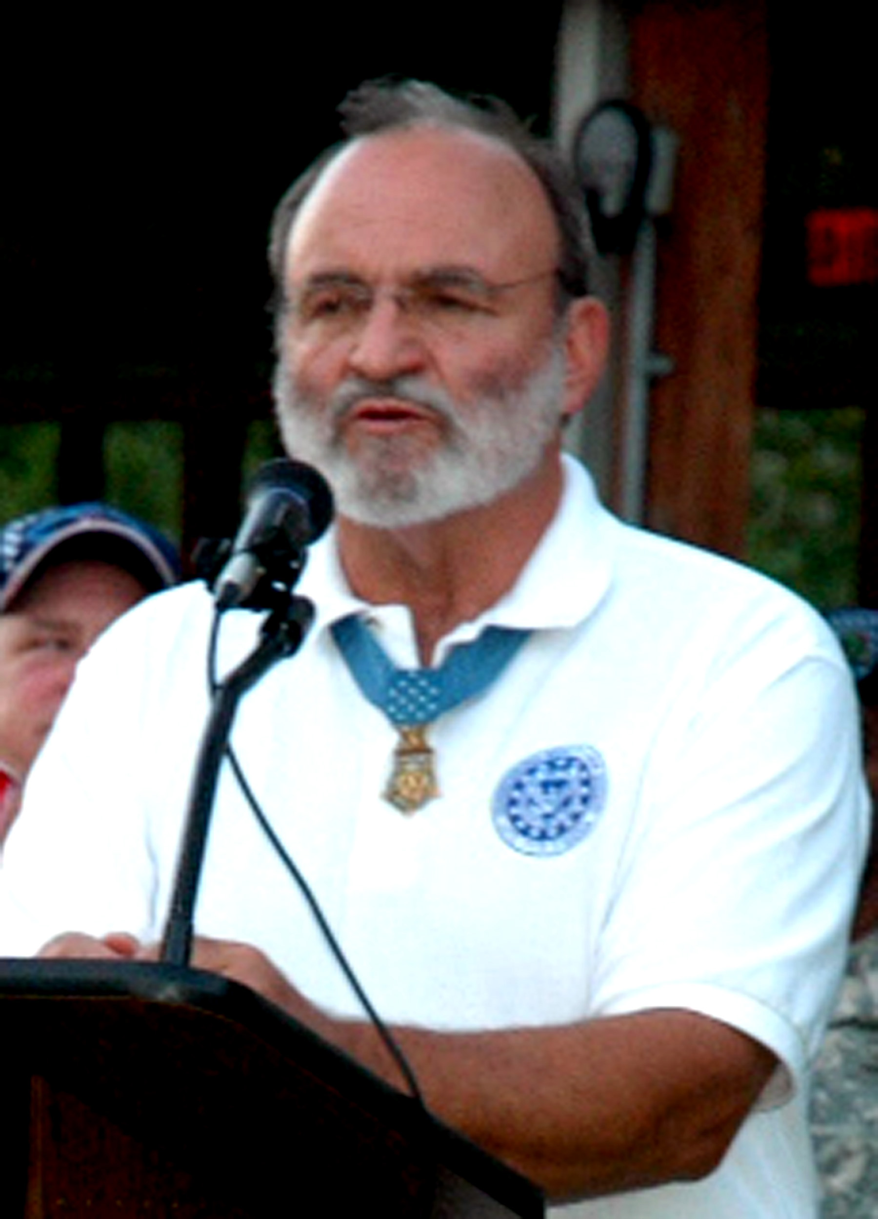 Medal of Honor recipient, former Army 1st Lt. Brian M. Thacker