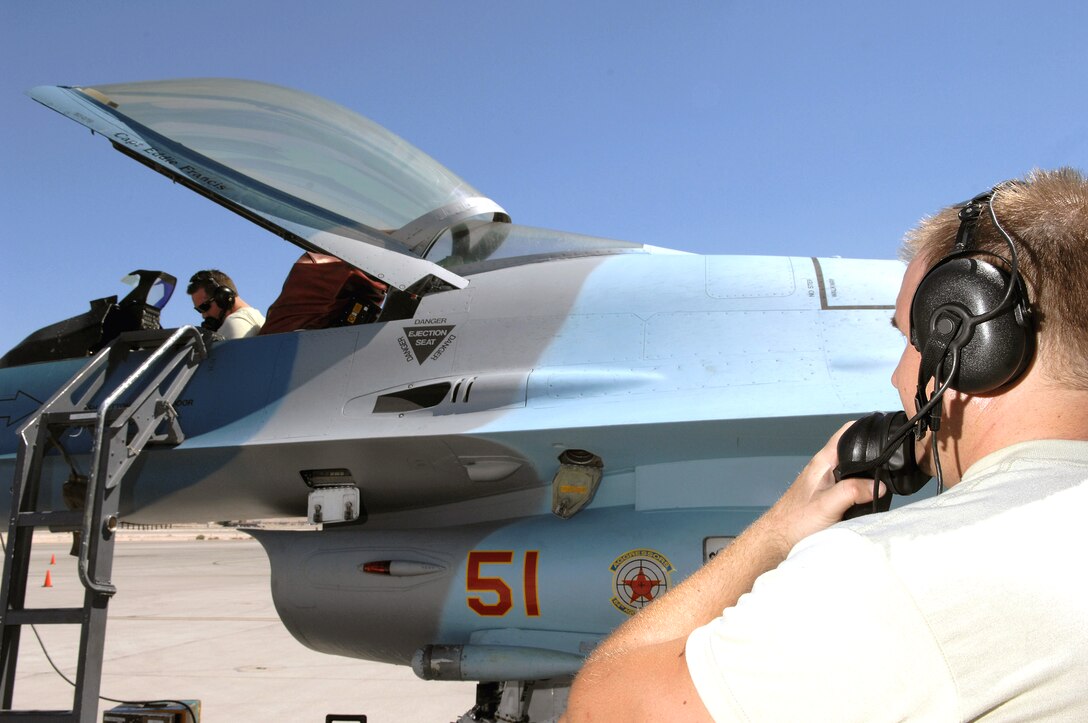 U.S. Air Force Senior Airman Shawn Ohagan, left, and Staff Sgt ...