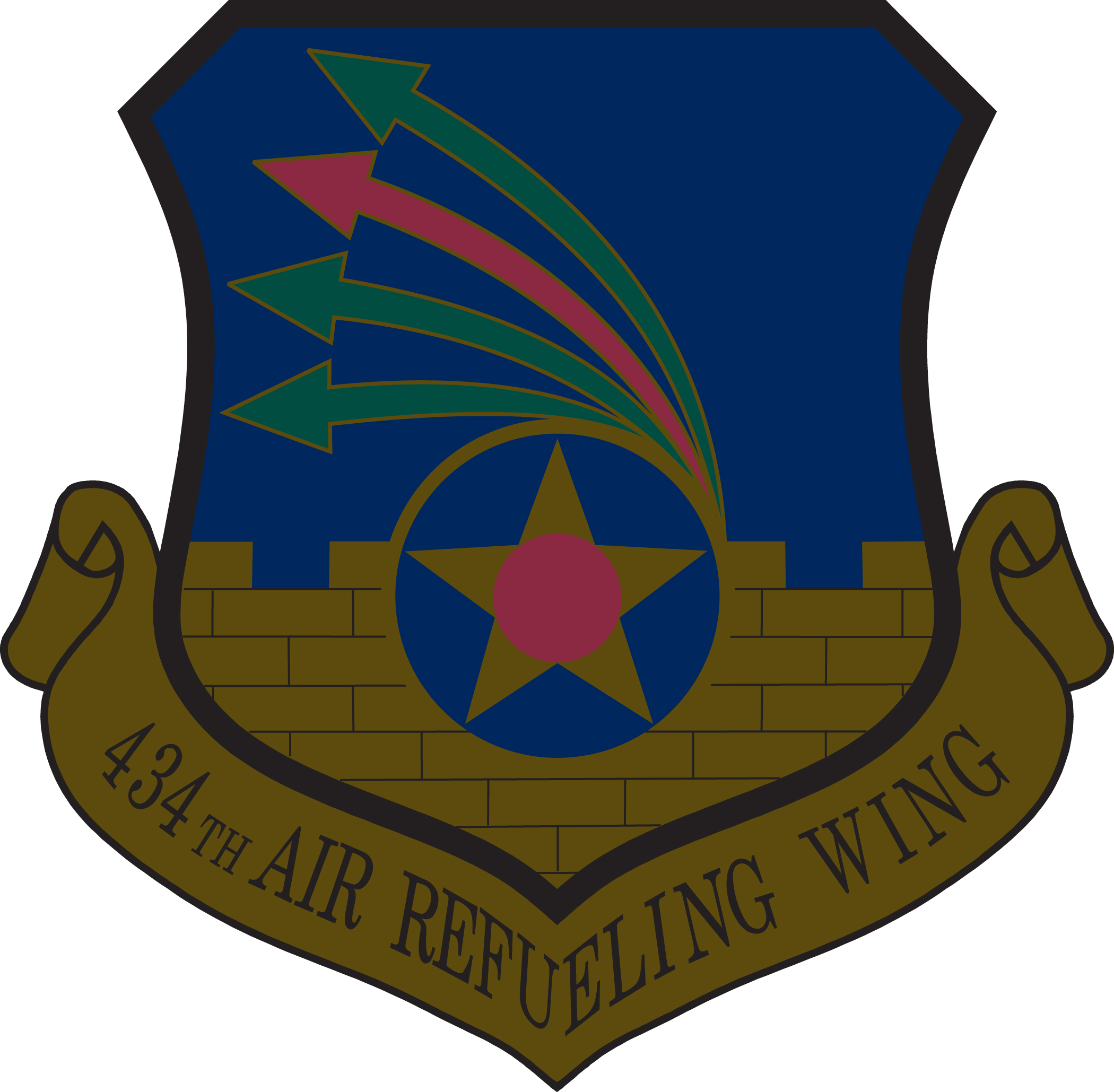 434th Air Refueling Wing Shield (Camouflage)