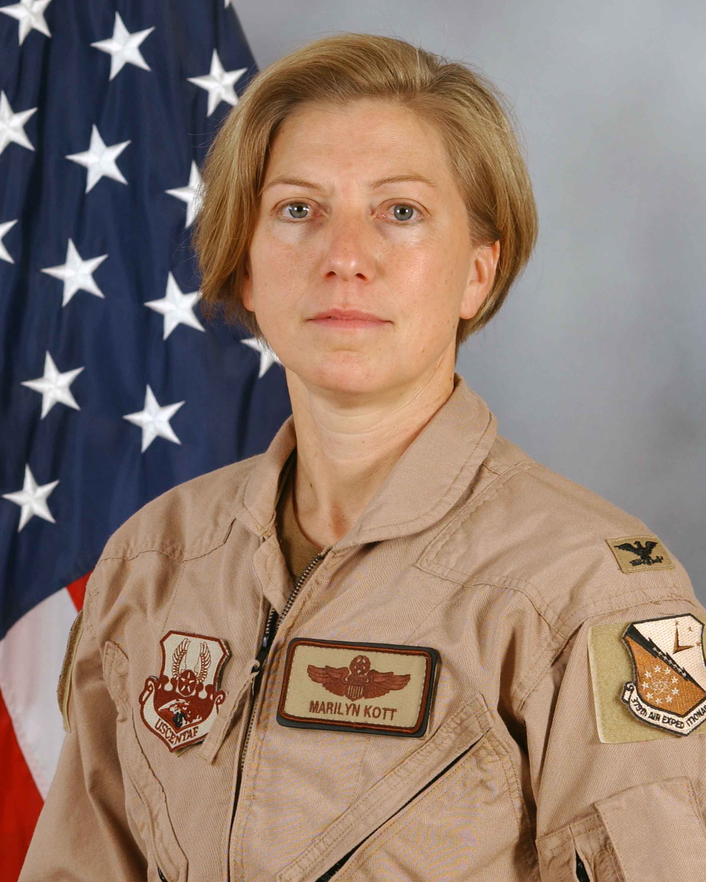 Col. Marilyn Kott, 379 Expeditionary Operations Group commander