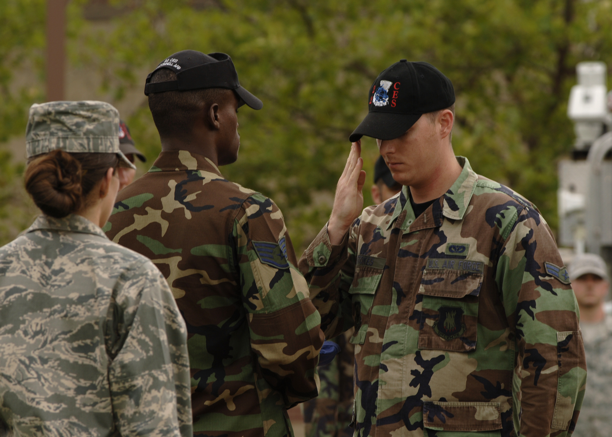 22nd Civil Engineer Squadron pays respect > McConnell Air Force Base > News