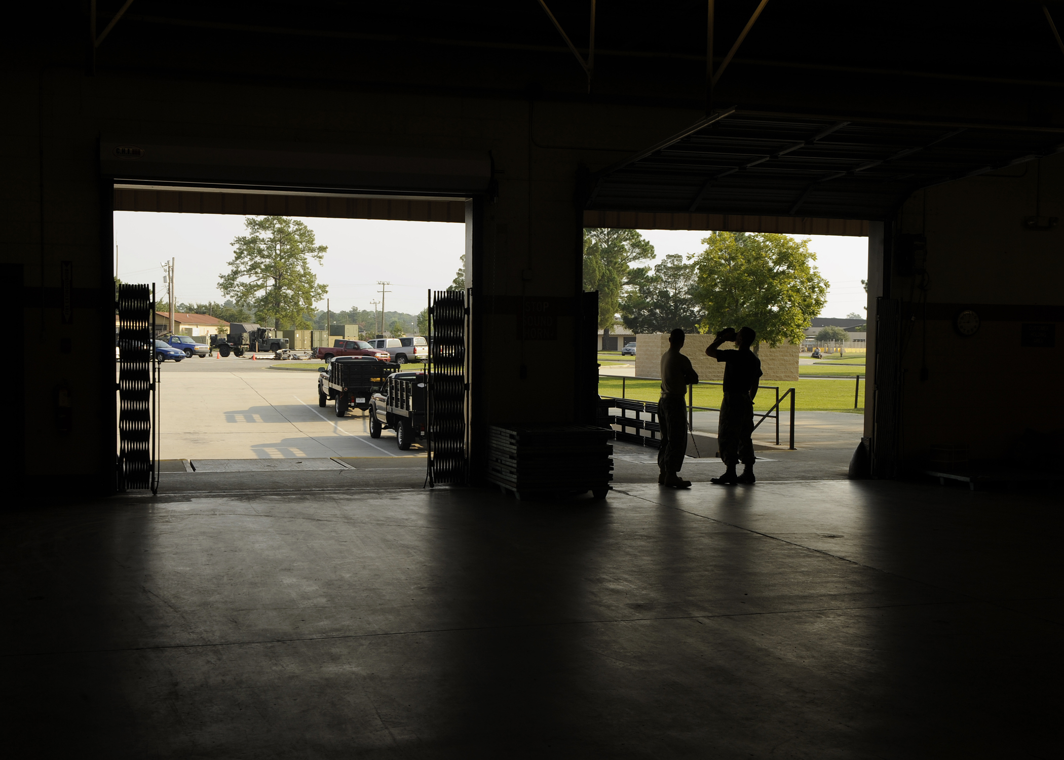 Waiting in the shade