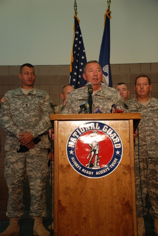Army Col. Jonathan Ball, commander of the Louisiana National Guard’s ...