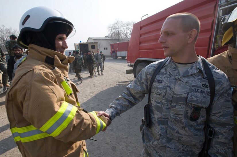 Airman helps shape future Afghan firefighters > Joint Base Langley ...