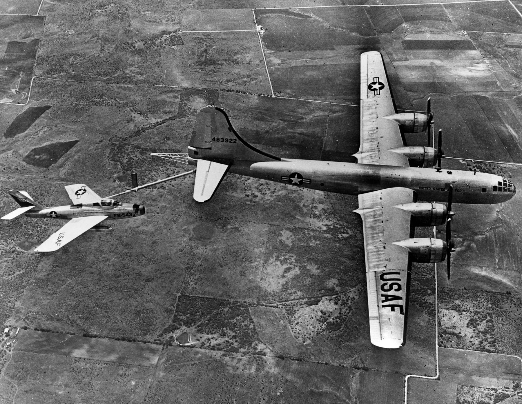 Republic F-84F & Boeing KB-29
