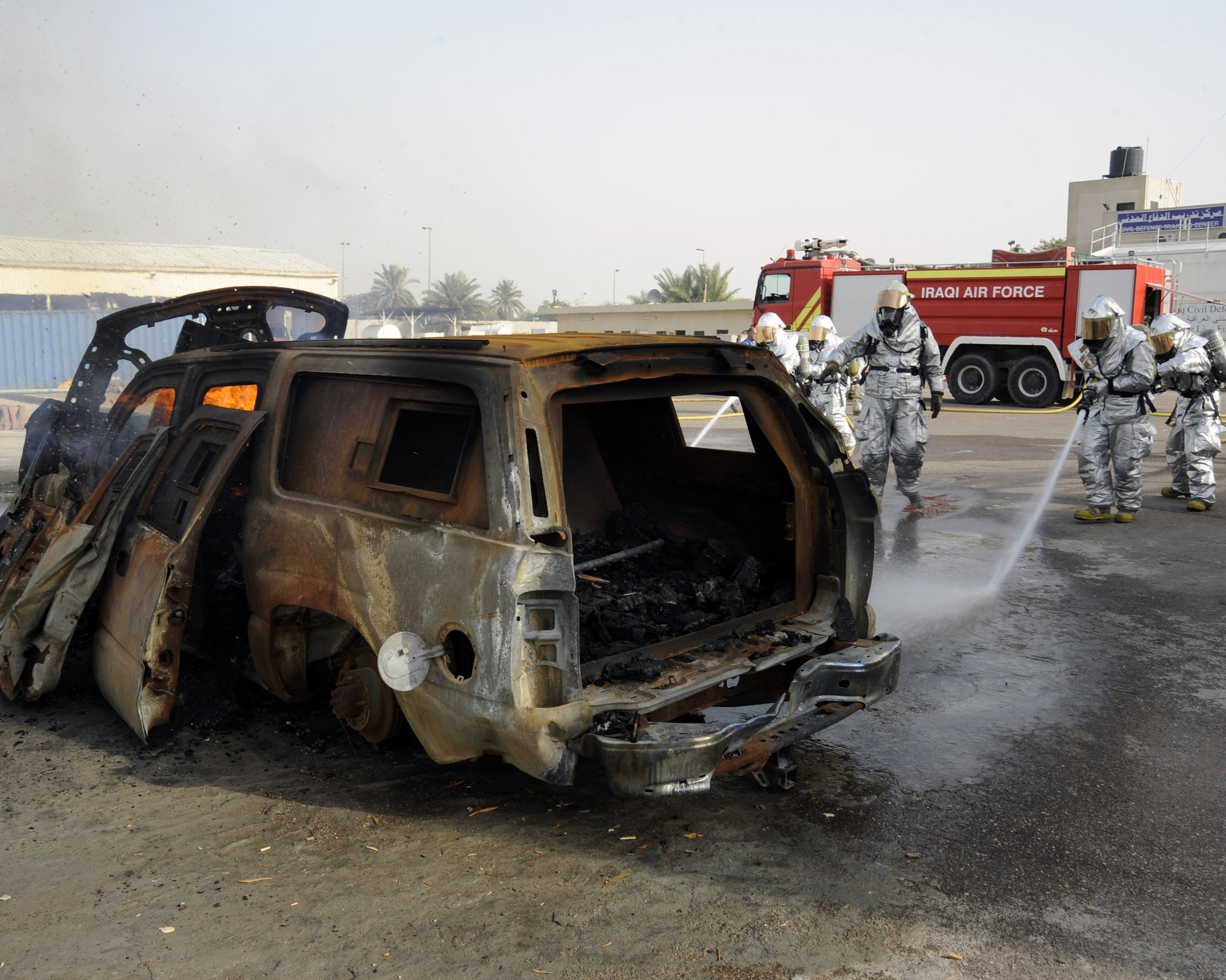 AF firefighters relocate, expand Iraqi fire training course > Air Force ...