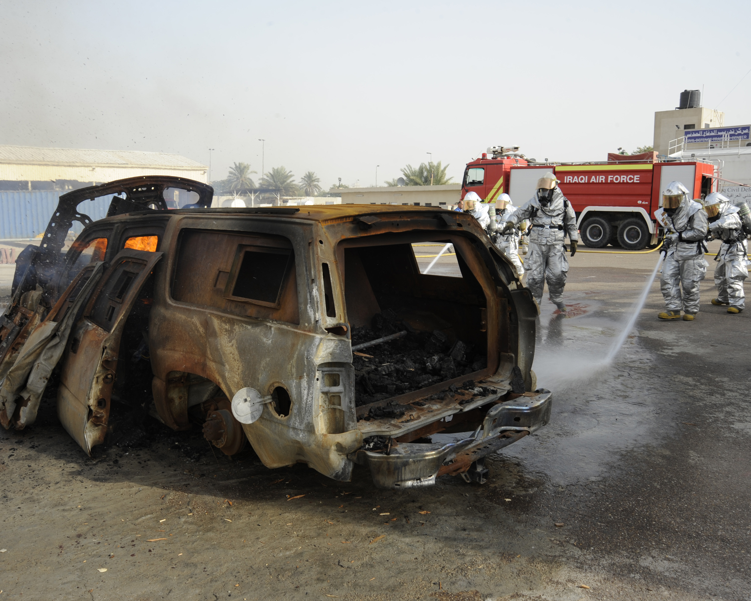 U.S. Air Force Firefighters Relocate, Expand Iraqi Fire Training Course ...