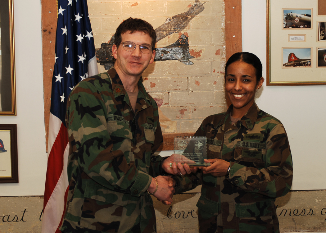 Navy Seamen get End of Tour gift.