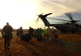 BOARDING A SEA STALLION