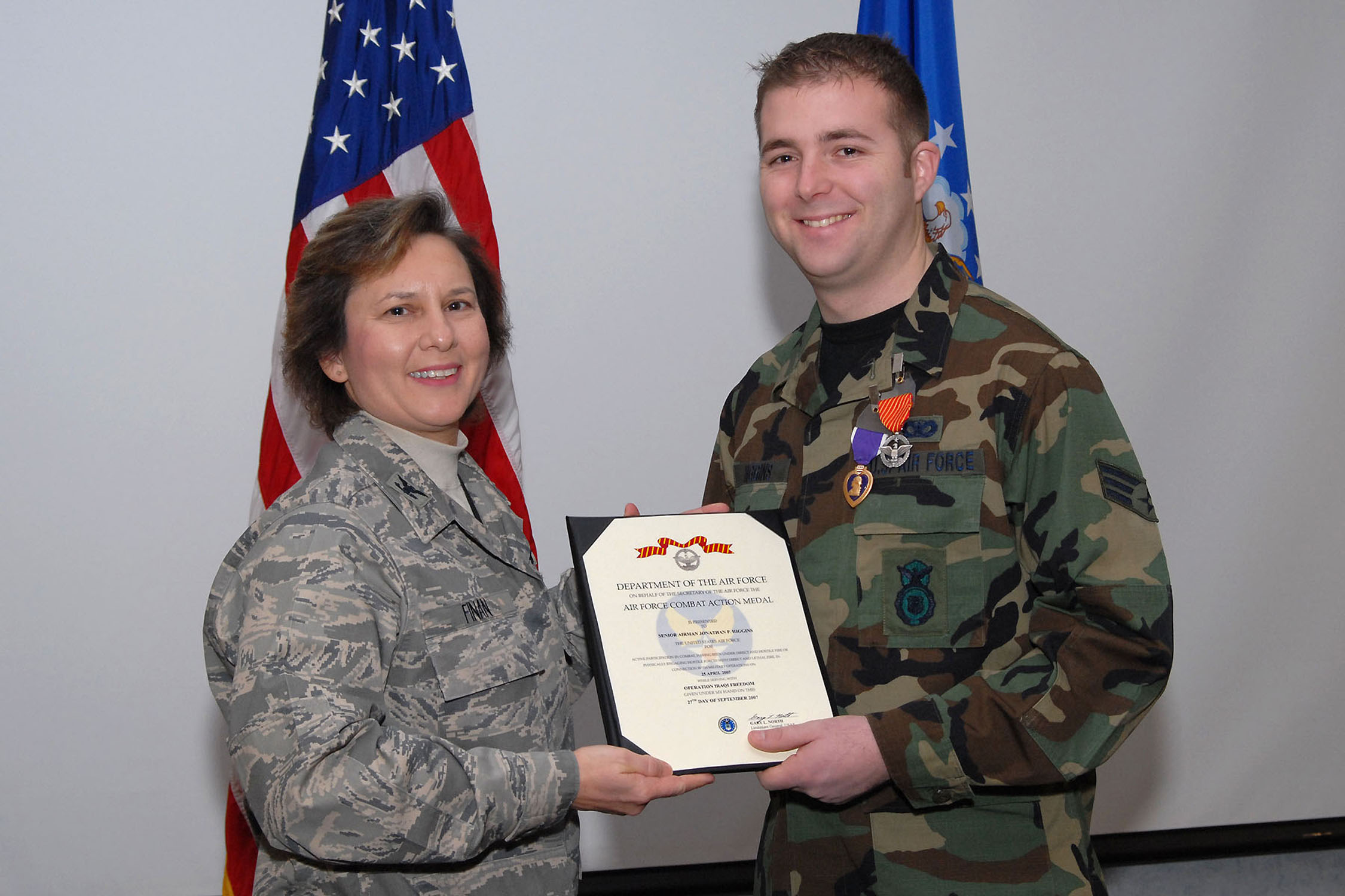 341st SFS Airman awarded Purple Heart, AF Combat Action Medal ...