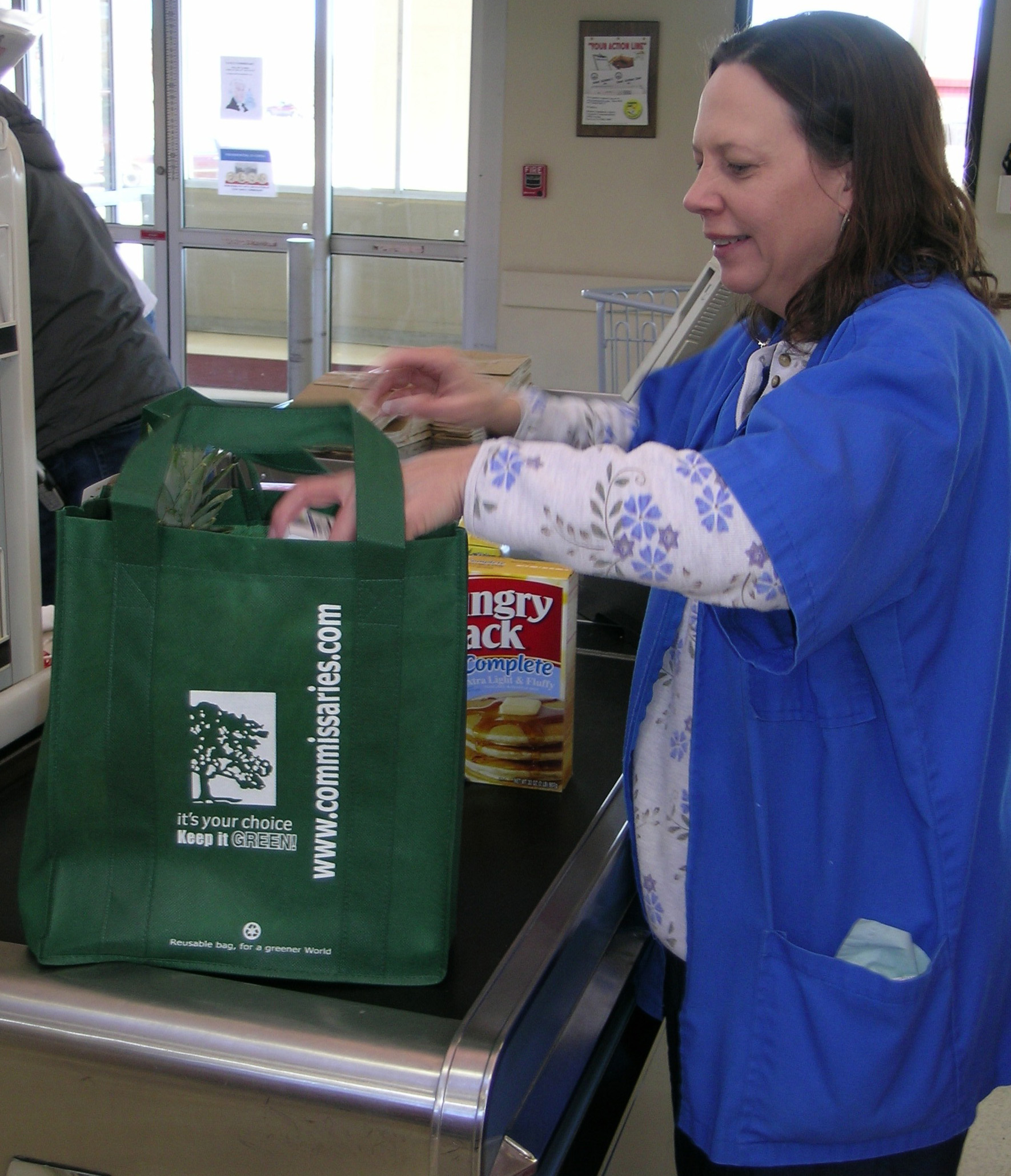 Vance's commissary has going green in the bag > Vance Air Force Base ...