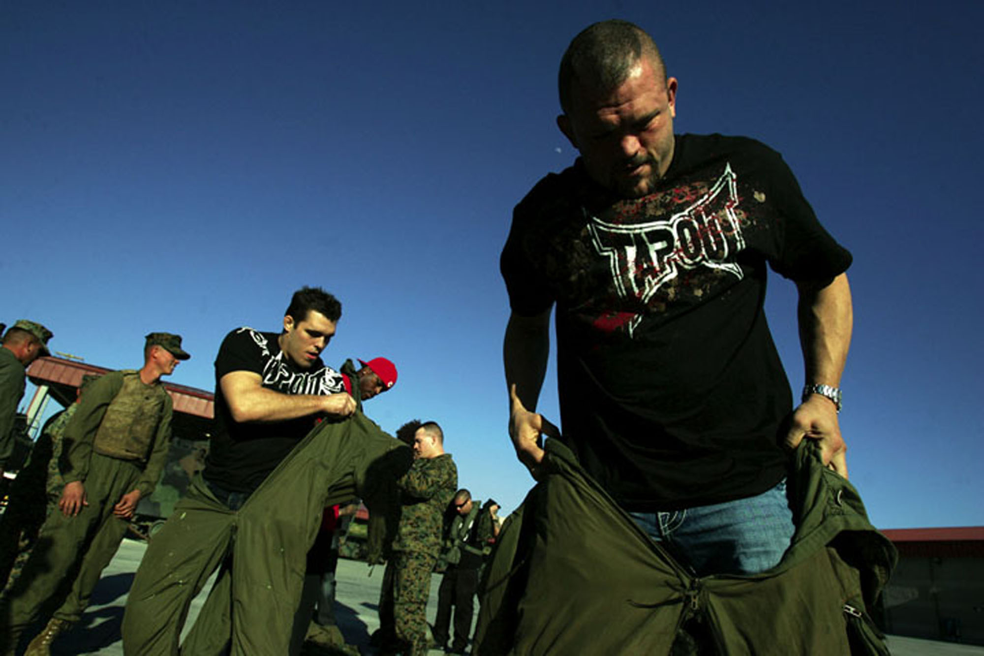 UFC Champs visit base > United States Marine Corps Flagship > News Display