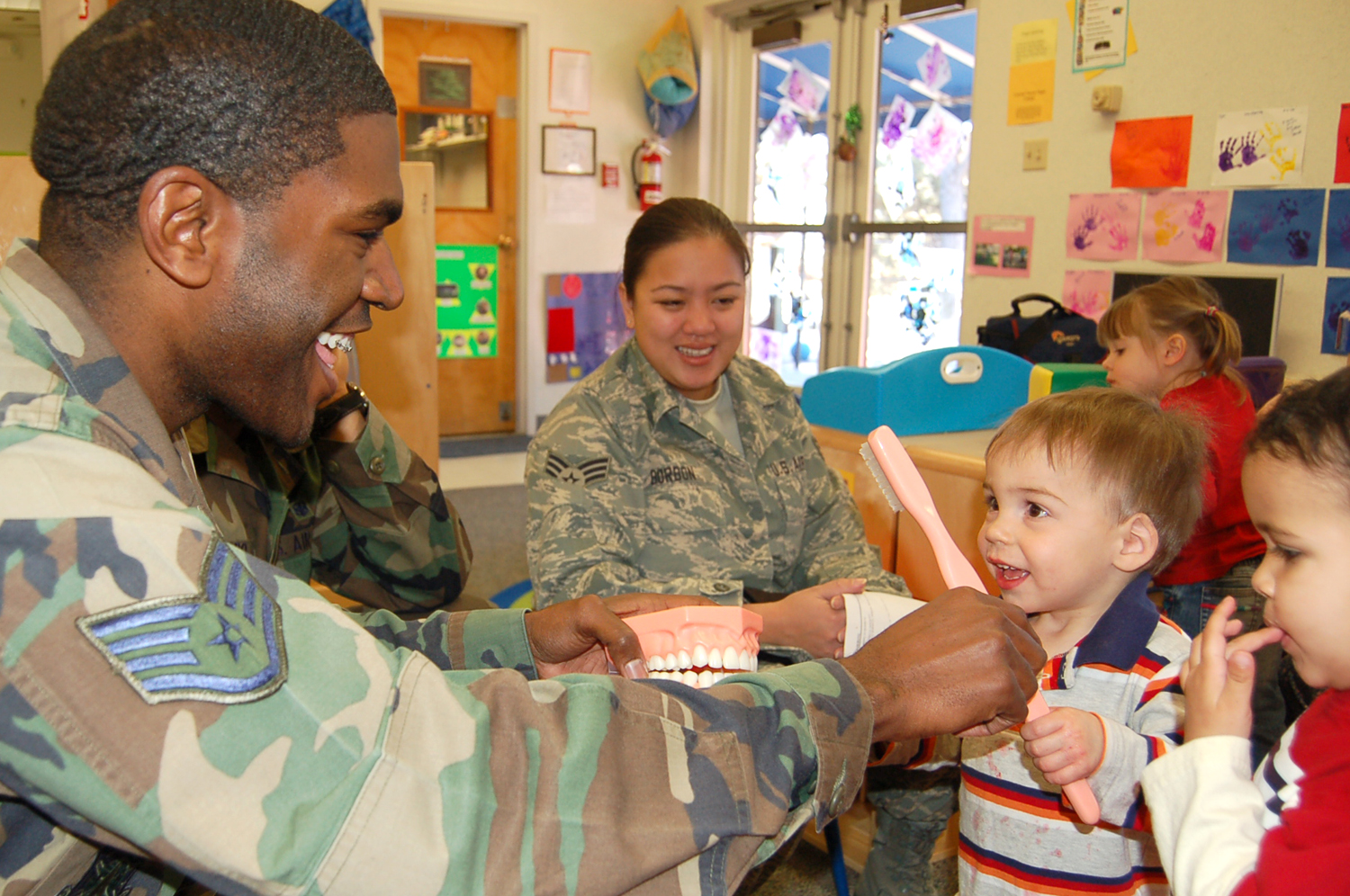 Dental squadron gives kids lessons in oral health > Peterson and ...